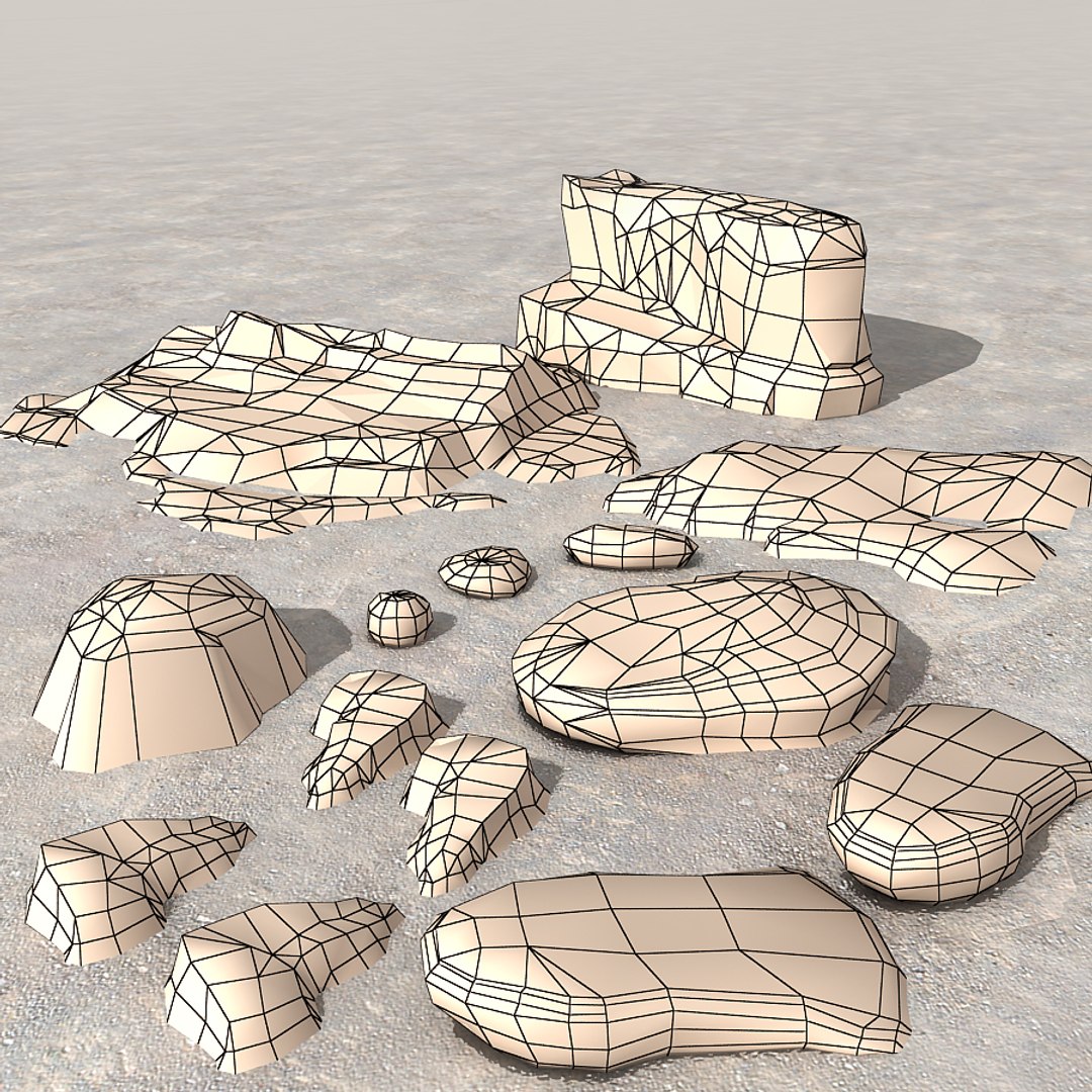 stone rock 3d model