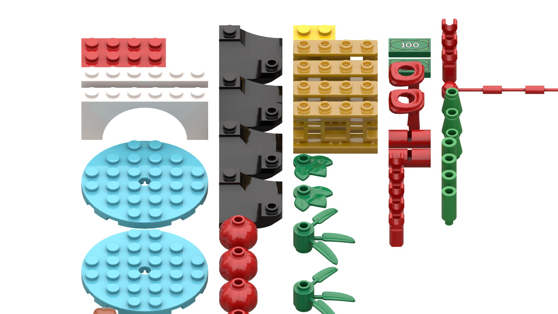 3D Lego Asset - 40605 Lunar New Year VIP Add-On Pack Model - TurboSquid ...