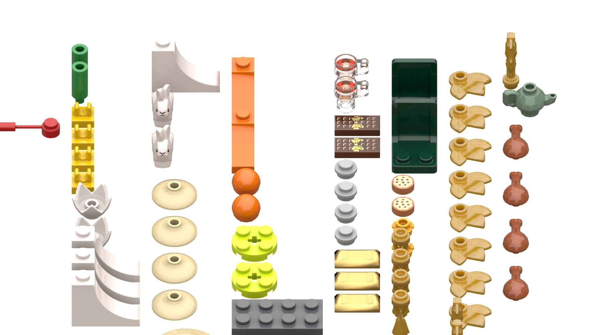 3D Lego Asset - 40605 Lunar New Year VIP Add-On Pack Model - TurboSquid ...