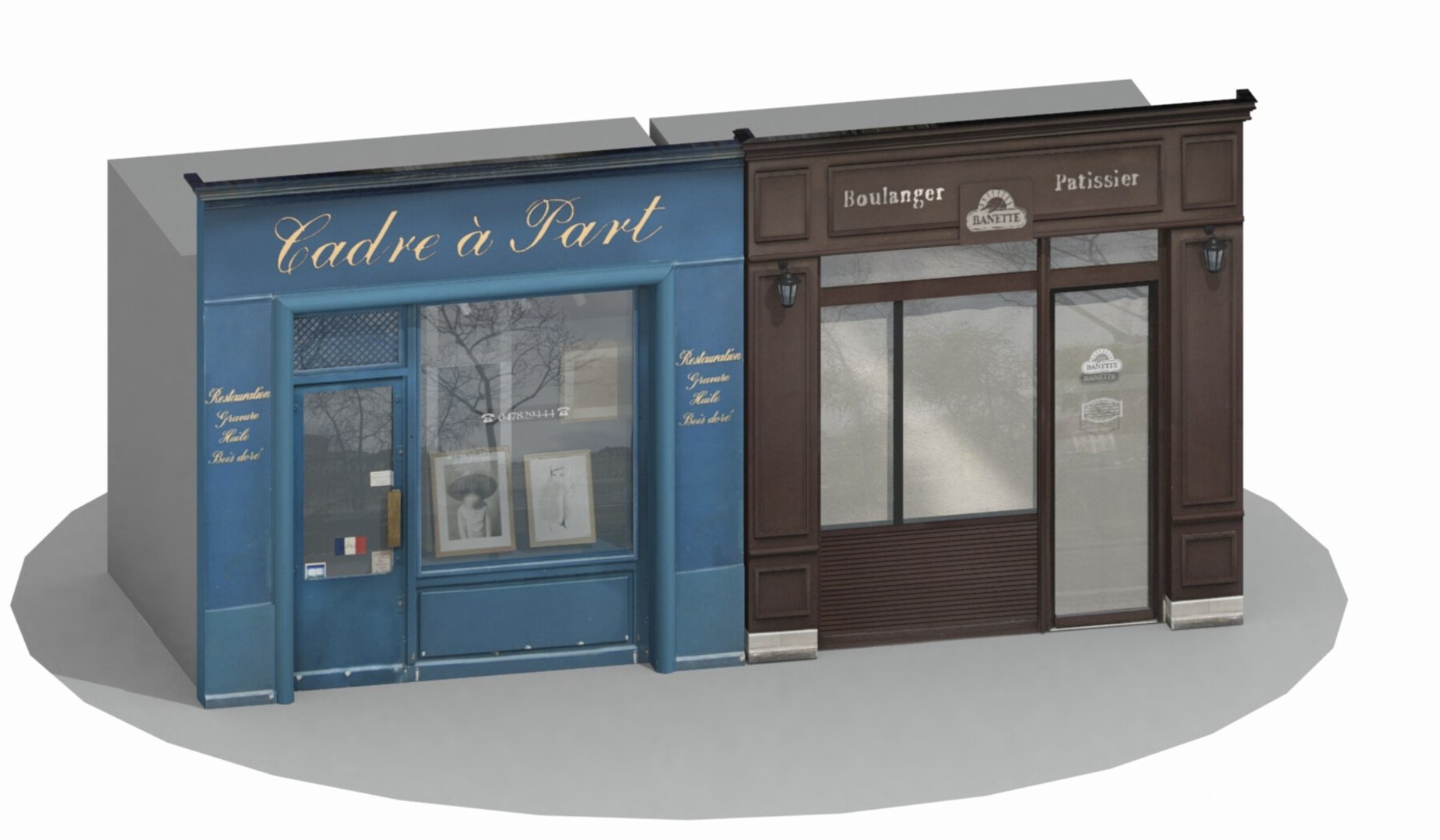 3D Realistic Storefront Facades Collection - TurboSquid 2167167