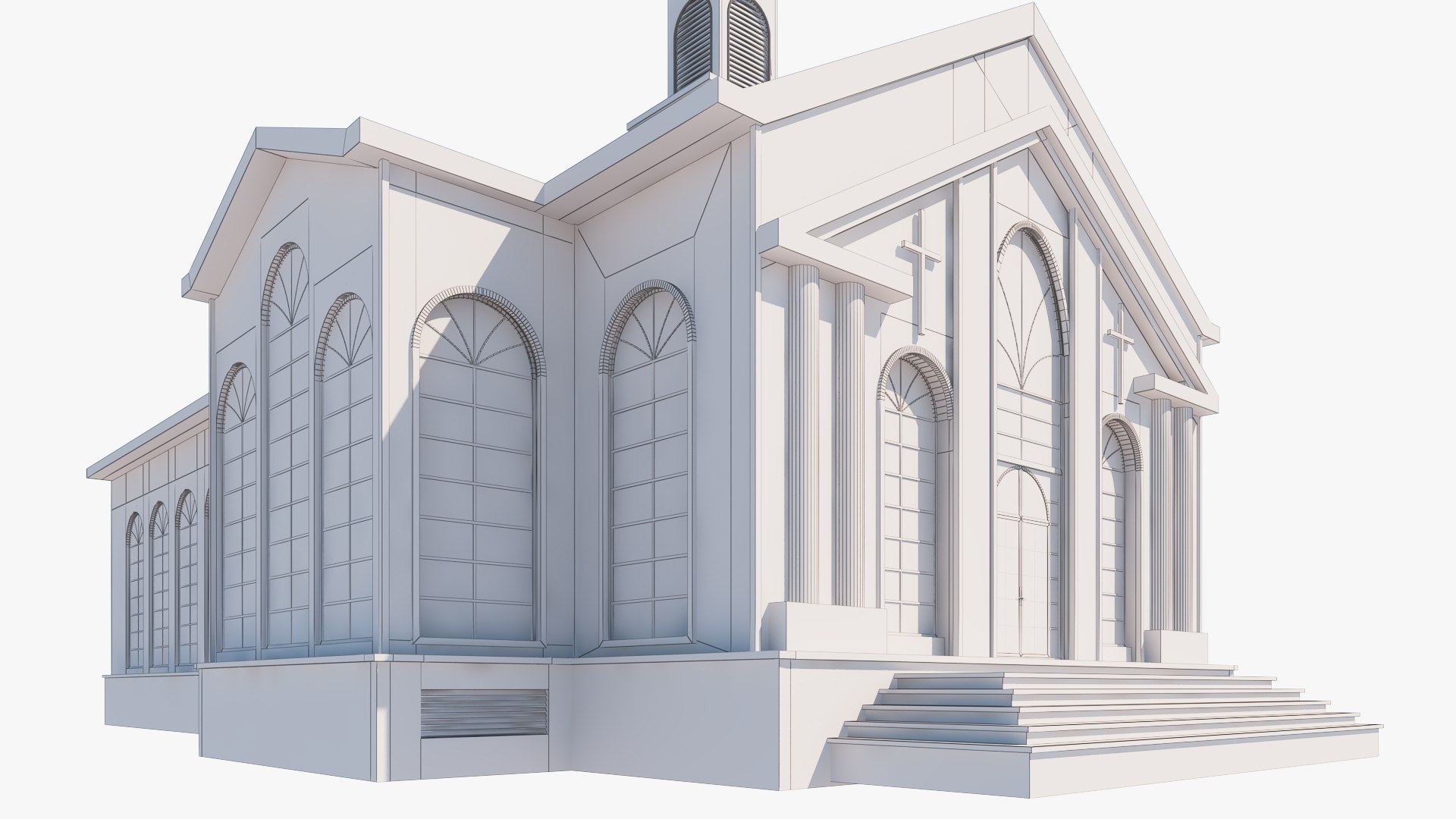 Church Chapel Building 3D - TurboSquid 1484165