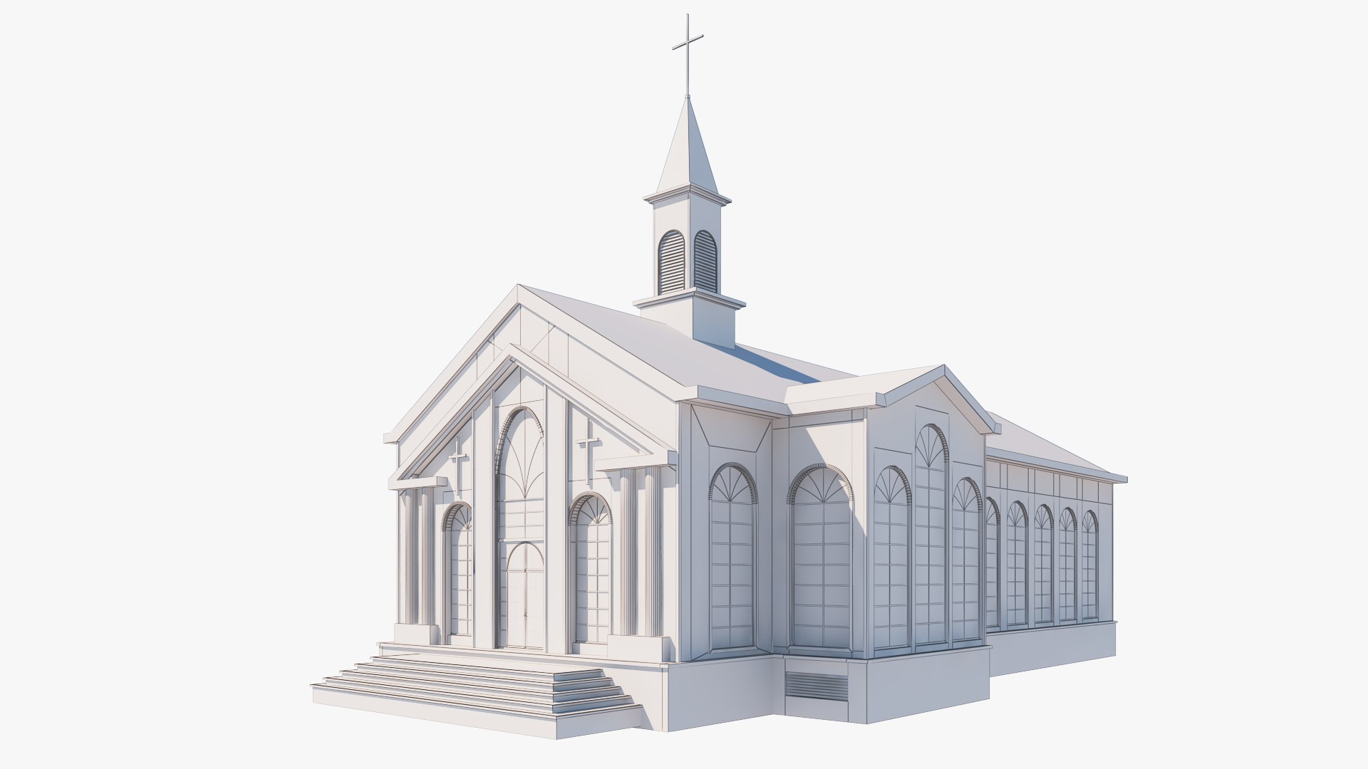 Church Chapel Building 3D - TurboSquid 1484165