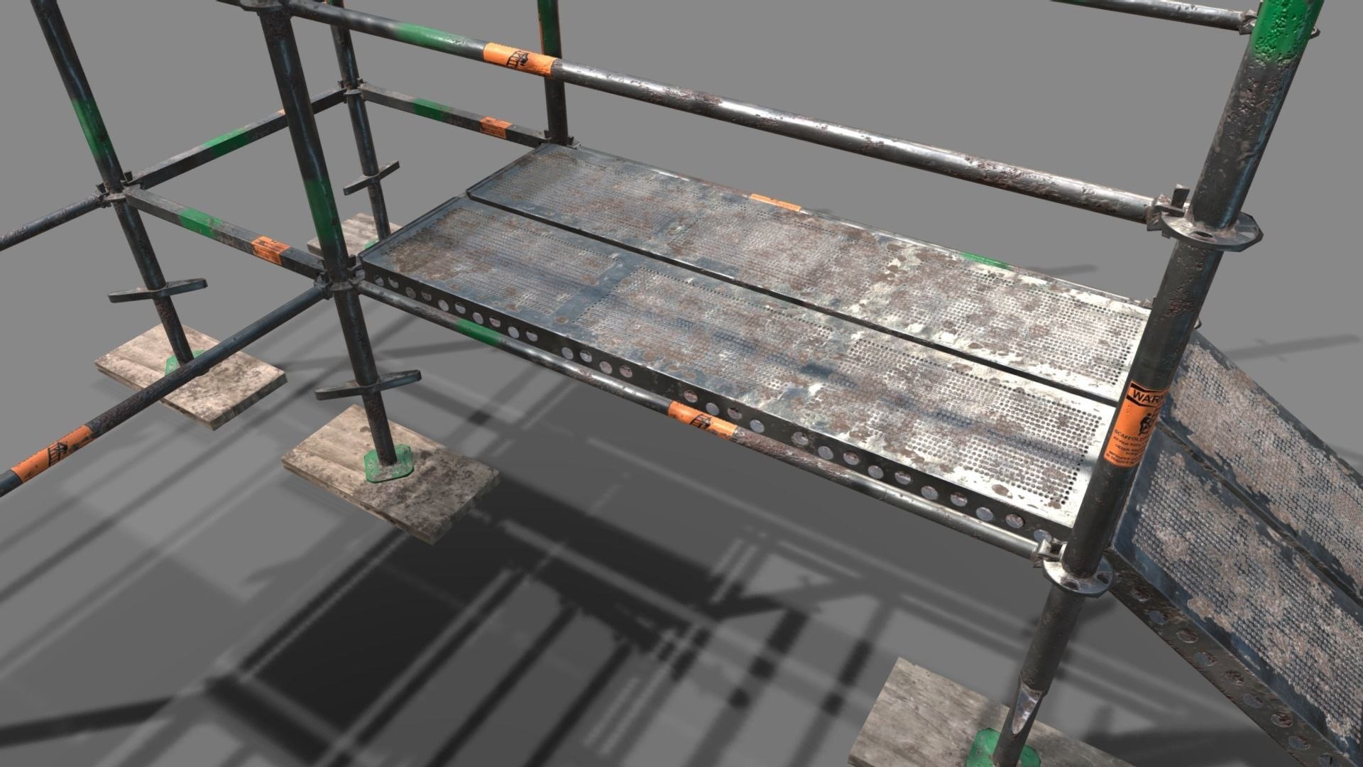 Modular Low Poly Scaffolding 3D Model - TurboSquid 1990606