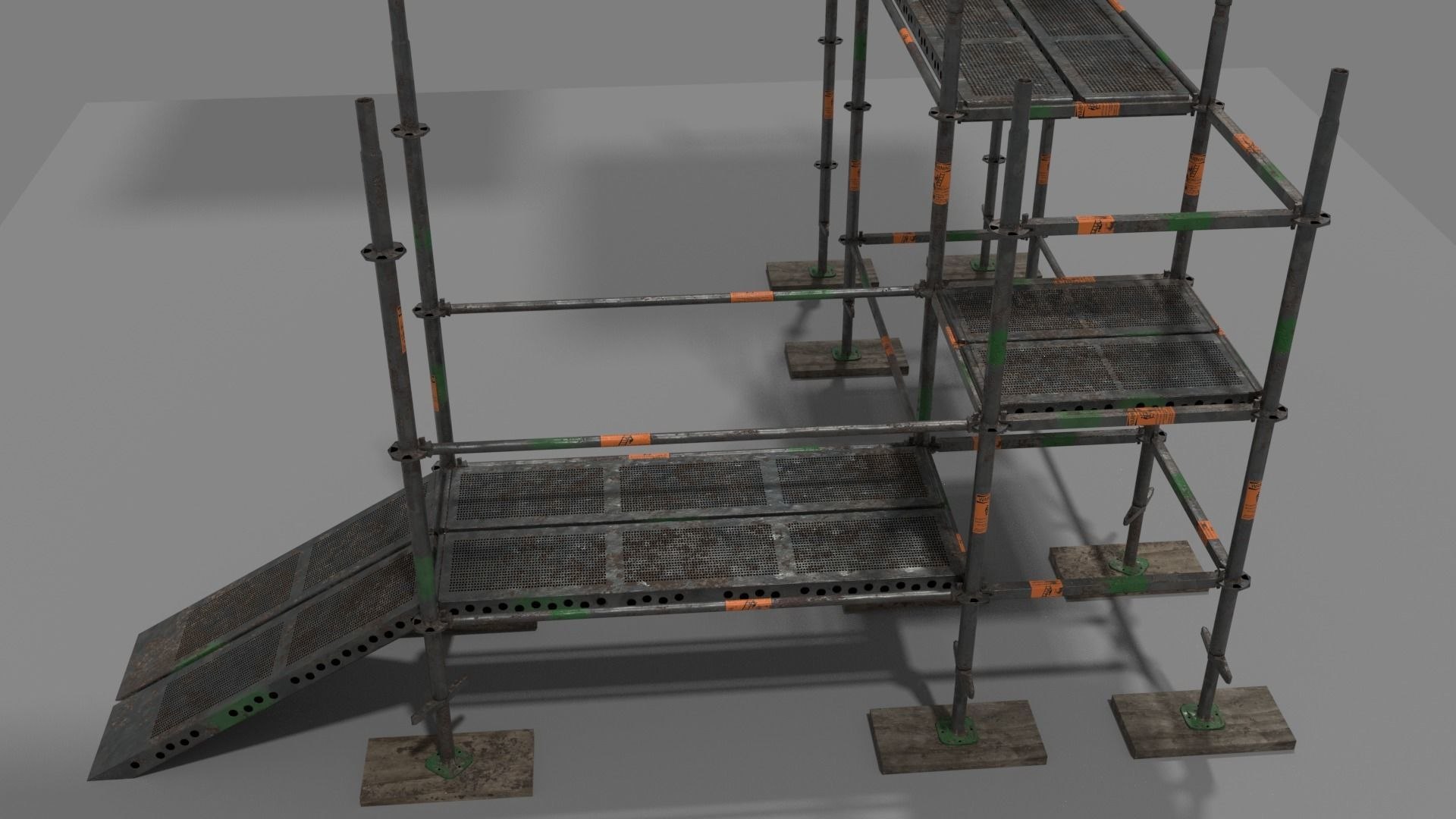 Modular Low Poly Scaffolding 3D Model - TurboSquid 1990606