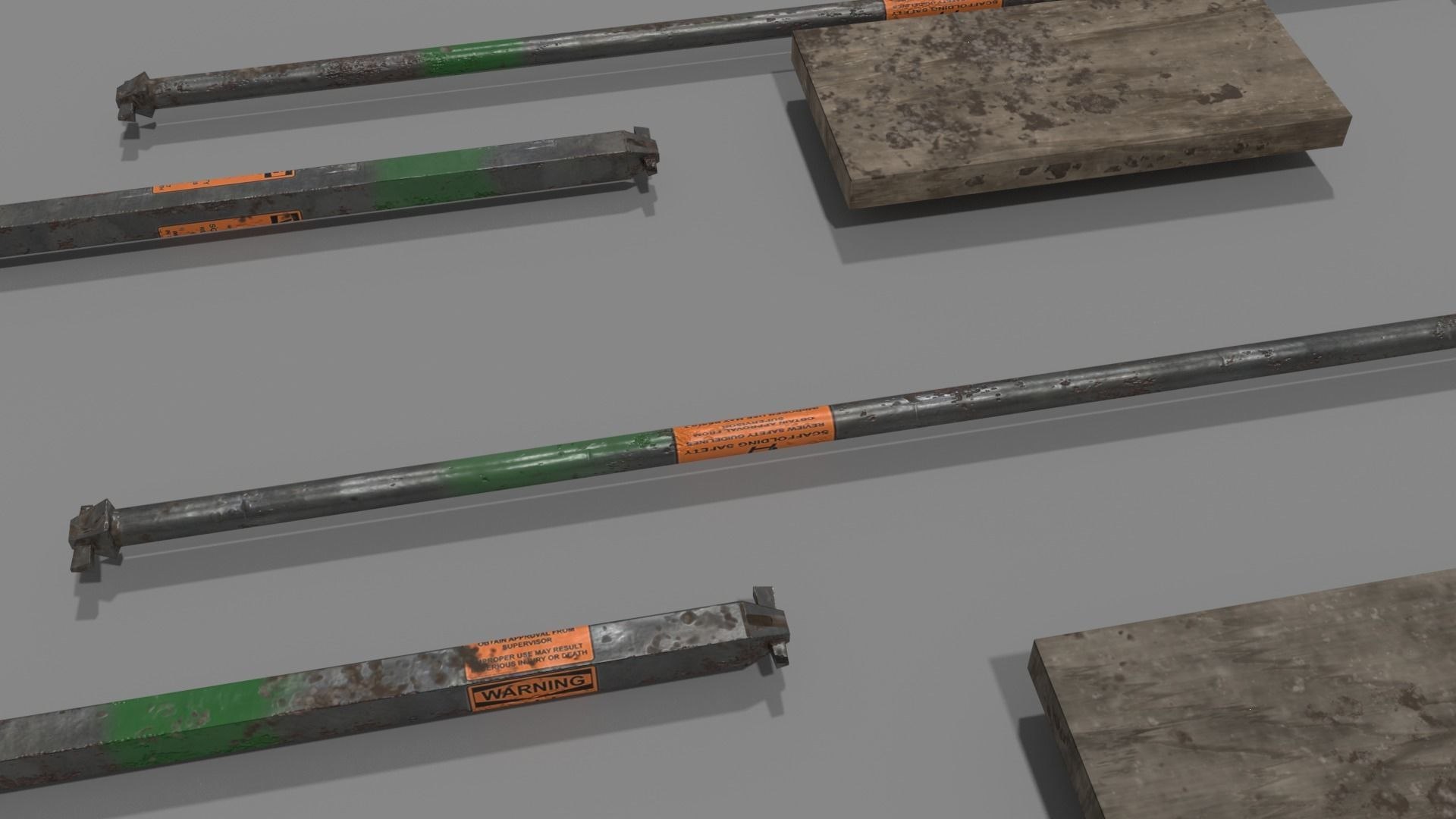 Modular Low Poly Scaffolding 3D Model - TurboSquid 1990606