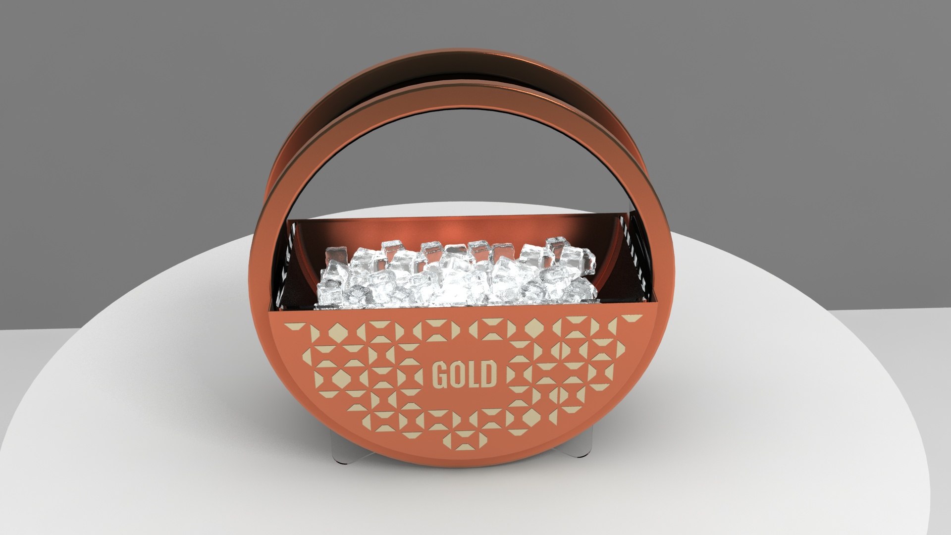 3D Bespoke Circular Ice-bucket Serve - TurboSquid 1972663