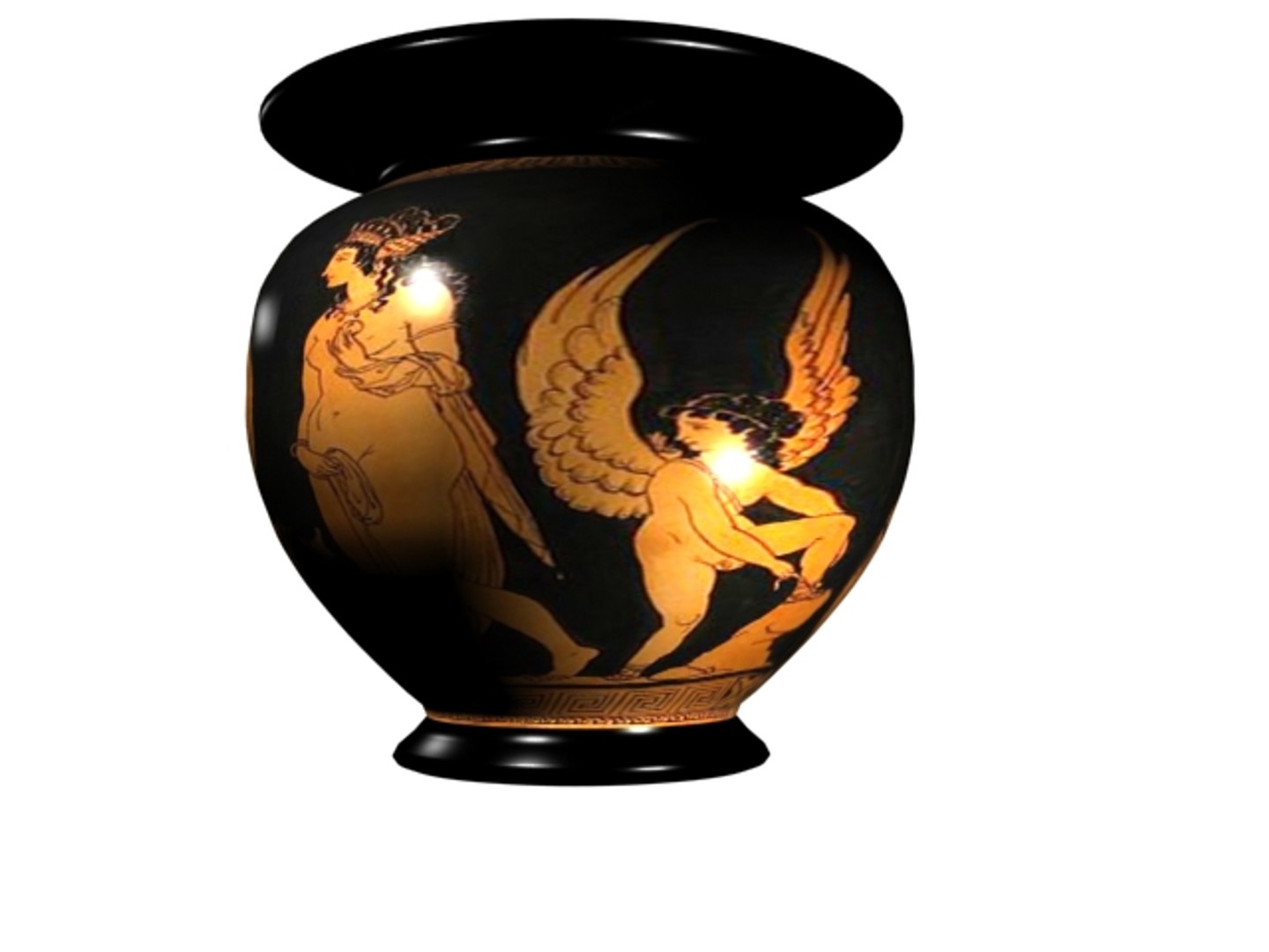 3d model greek warriors terra-cota