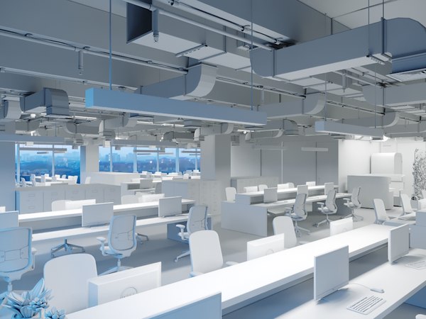 Office space model - TurboSquid 1384608