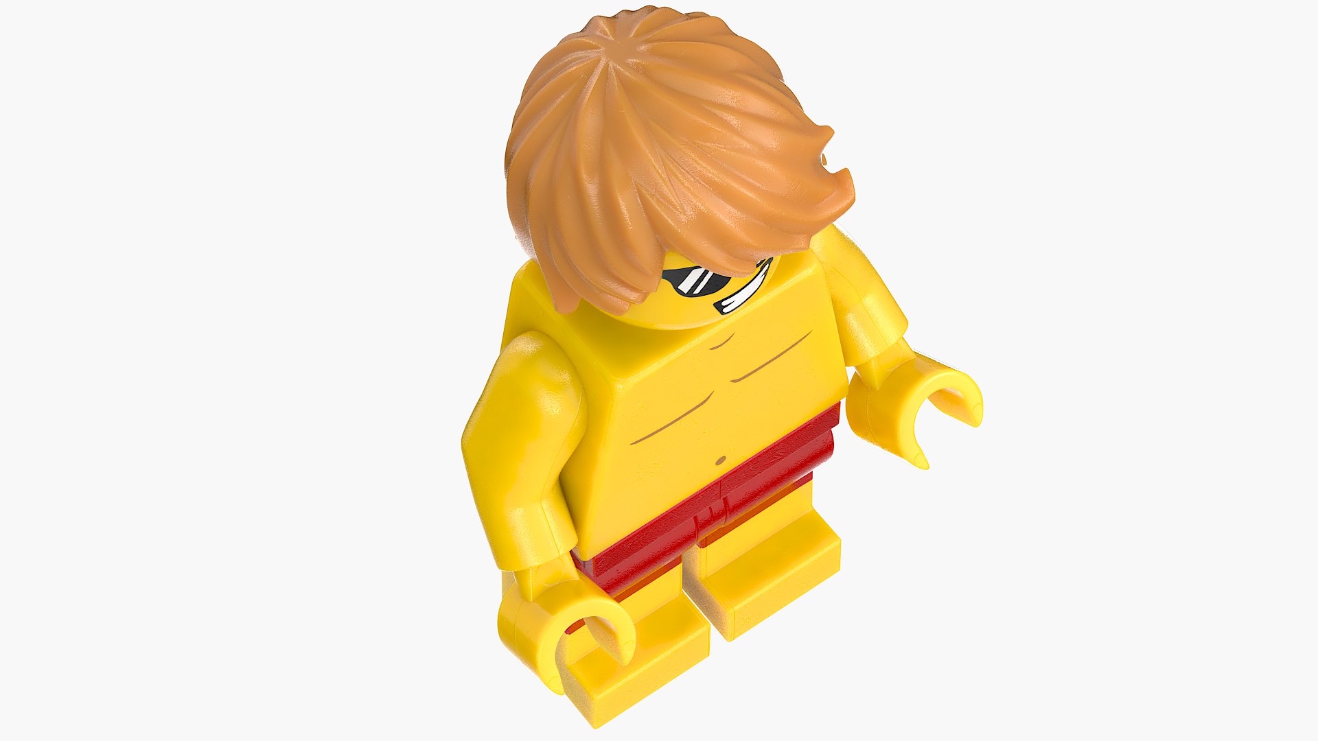 Lego Minifig Male Beach 3D Model - TurboSquid 2211785