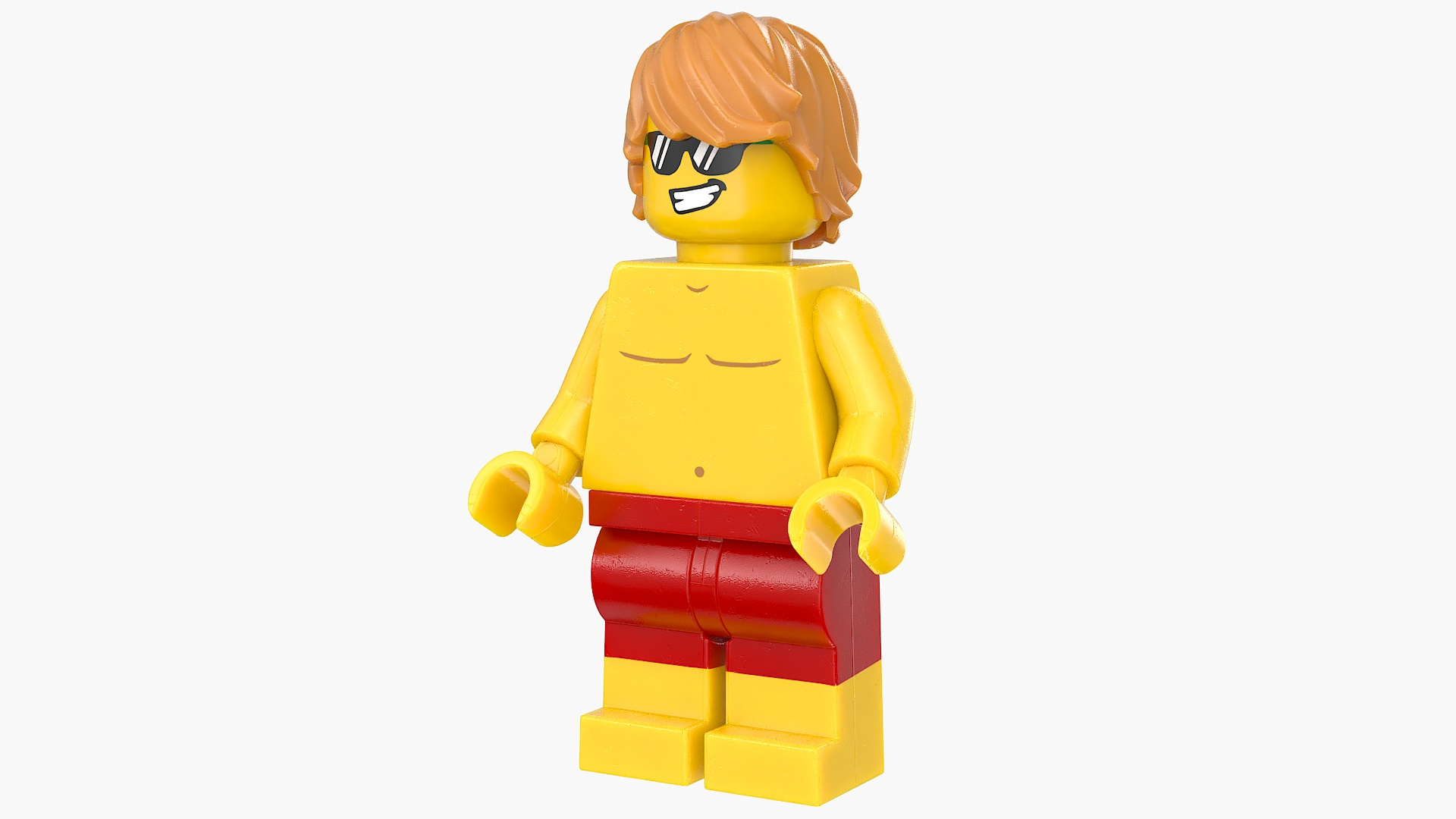 Lego Minifig Male Beach 3D Model - TurboSquid 2211785