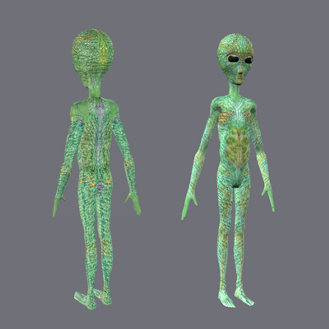 imagination aliens 3d model