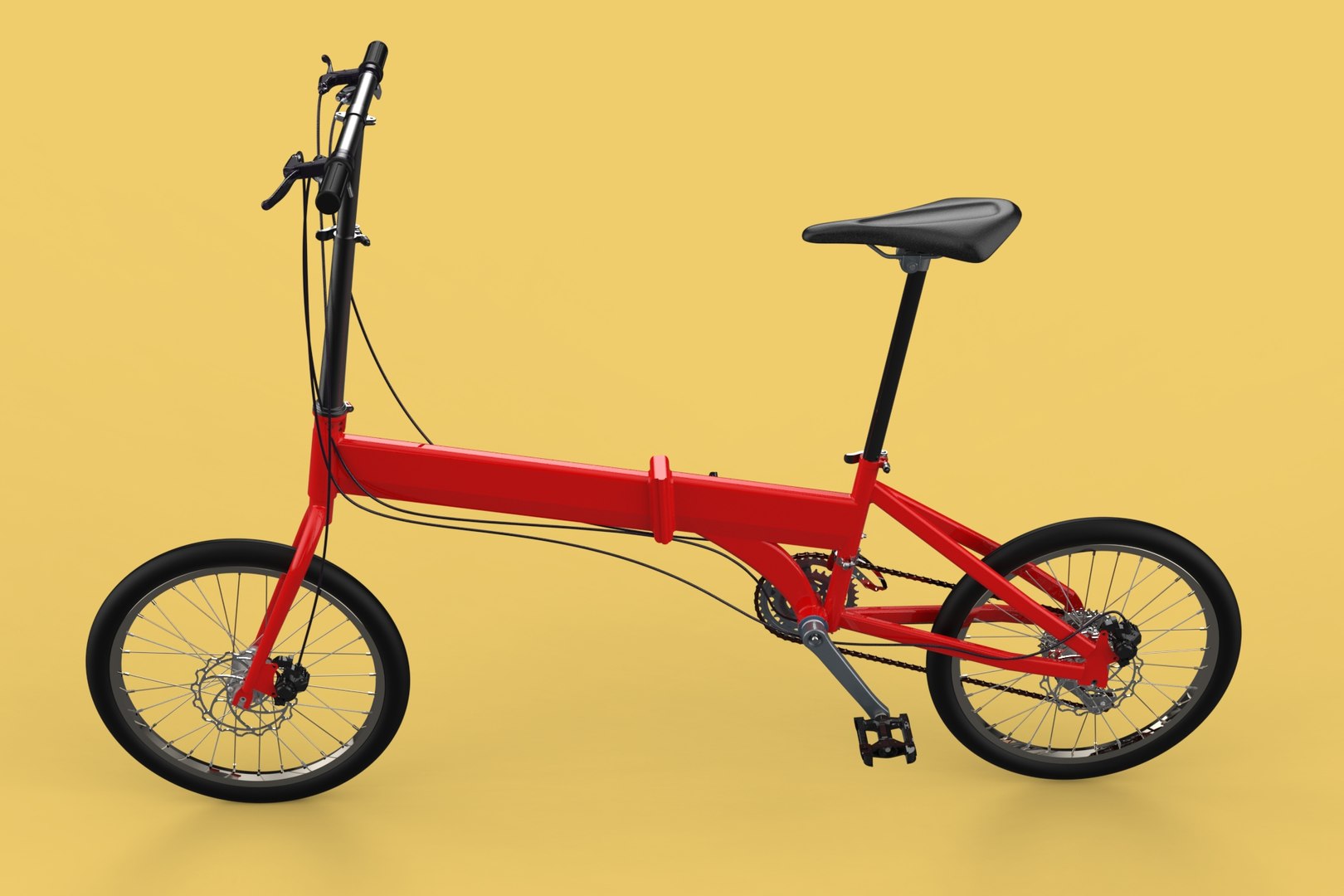 FOLD BICYCLE FOLDING BIKE PORTABLE COMPACT FLIP 3D - TurboSquid 2301204