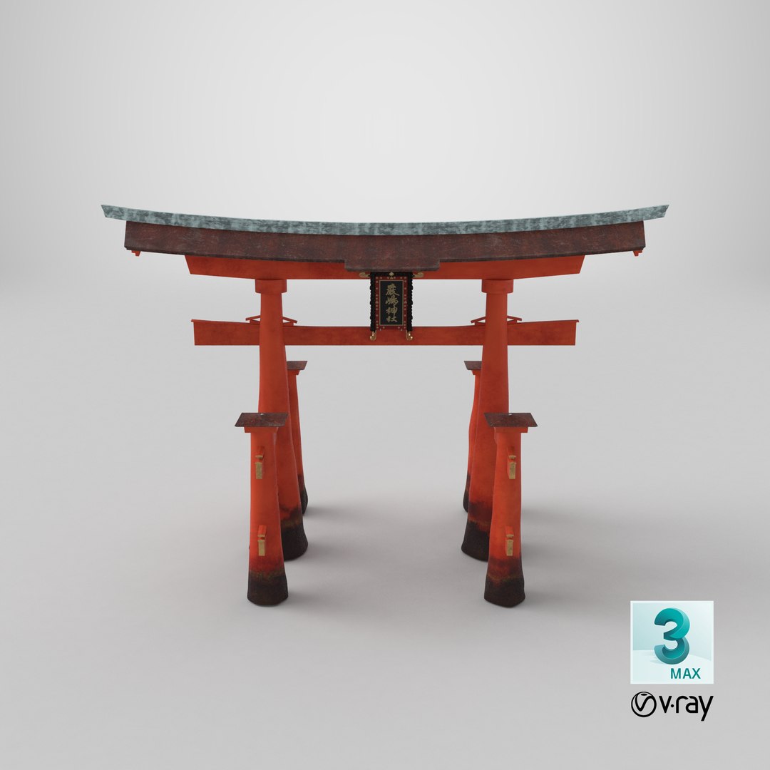 Japanese-temple-gate 3D model - TurboSquid 1193200