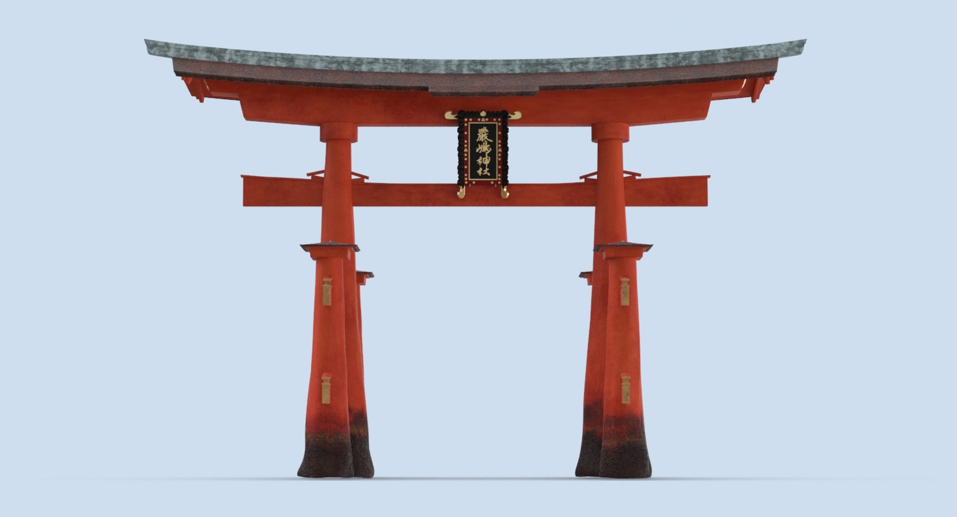 Japanese-temple-gate 3D Model - TurboSquid 1193200