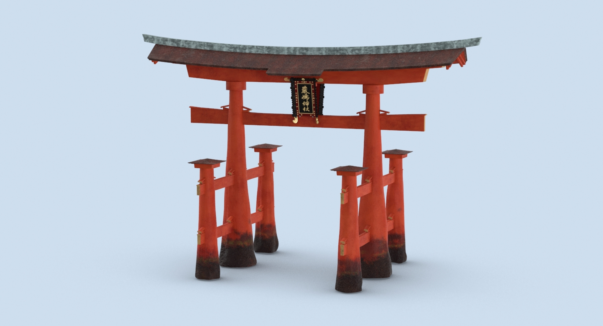 Japanese-temple-gate 3D Model - TurboSquid 1193200