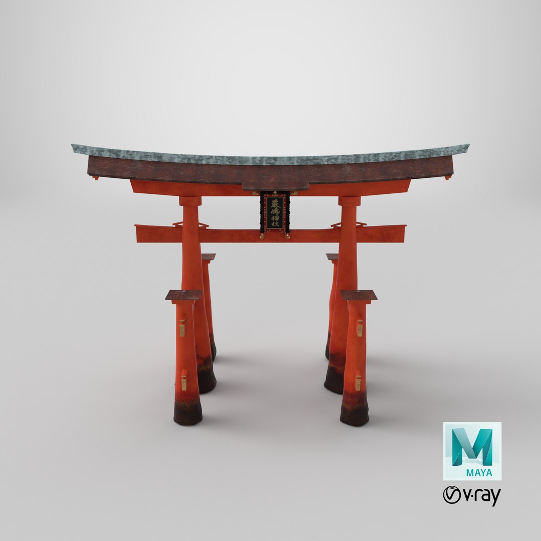 Japanese-temple-gate 3D model - TurboSquid 1193200