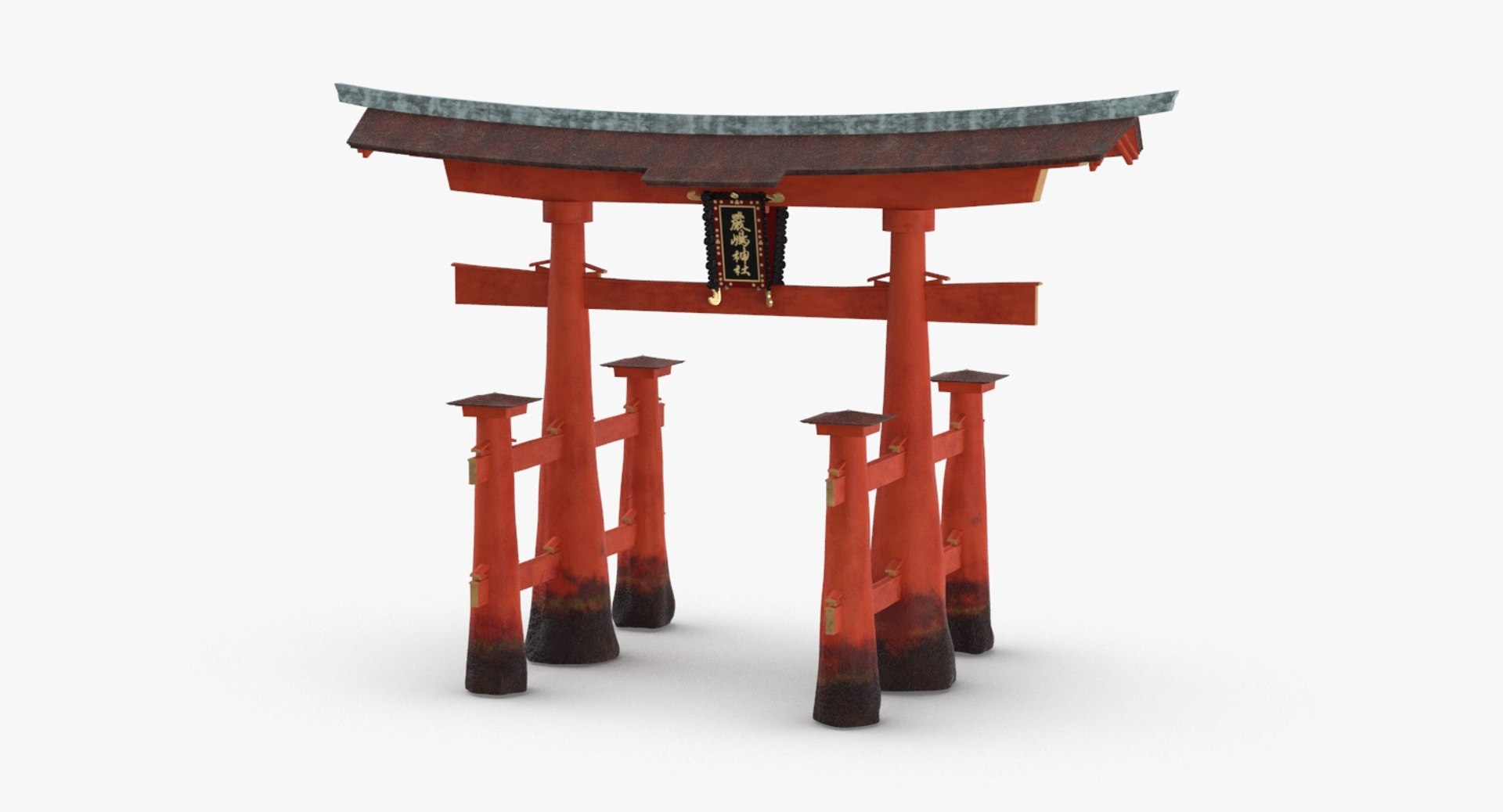 Japanese-temple-gate 3D model - TurboSquid 1193200