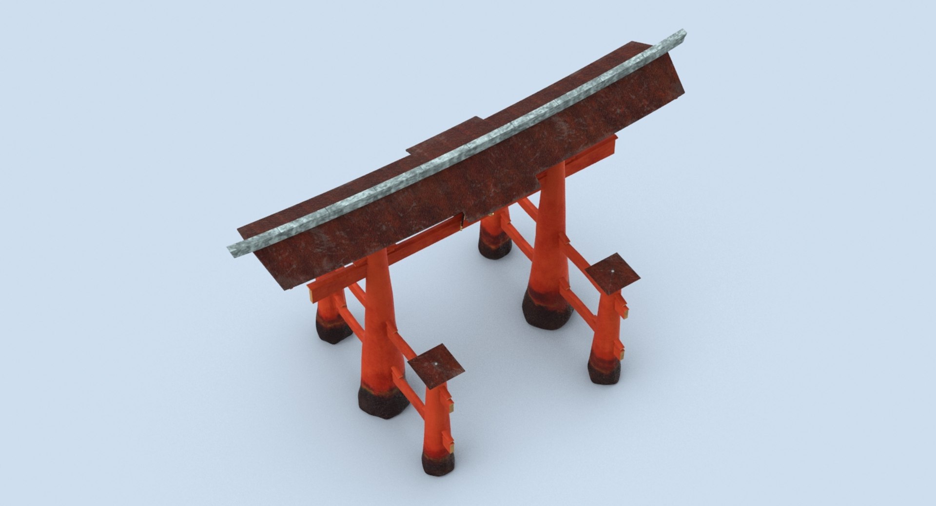 Japanese-temple-gate 3D Model - TurboSquid 1193200