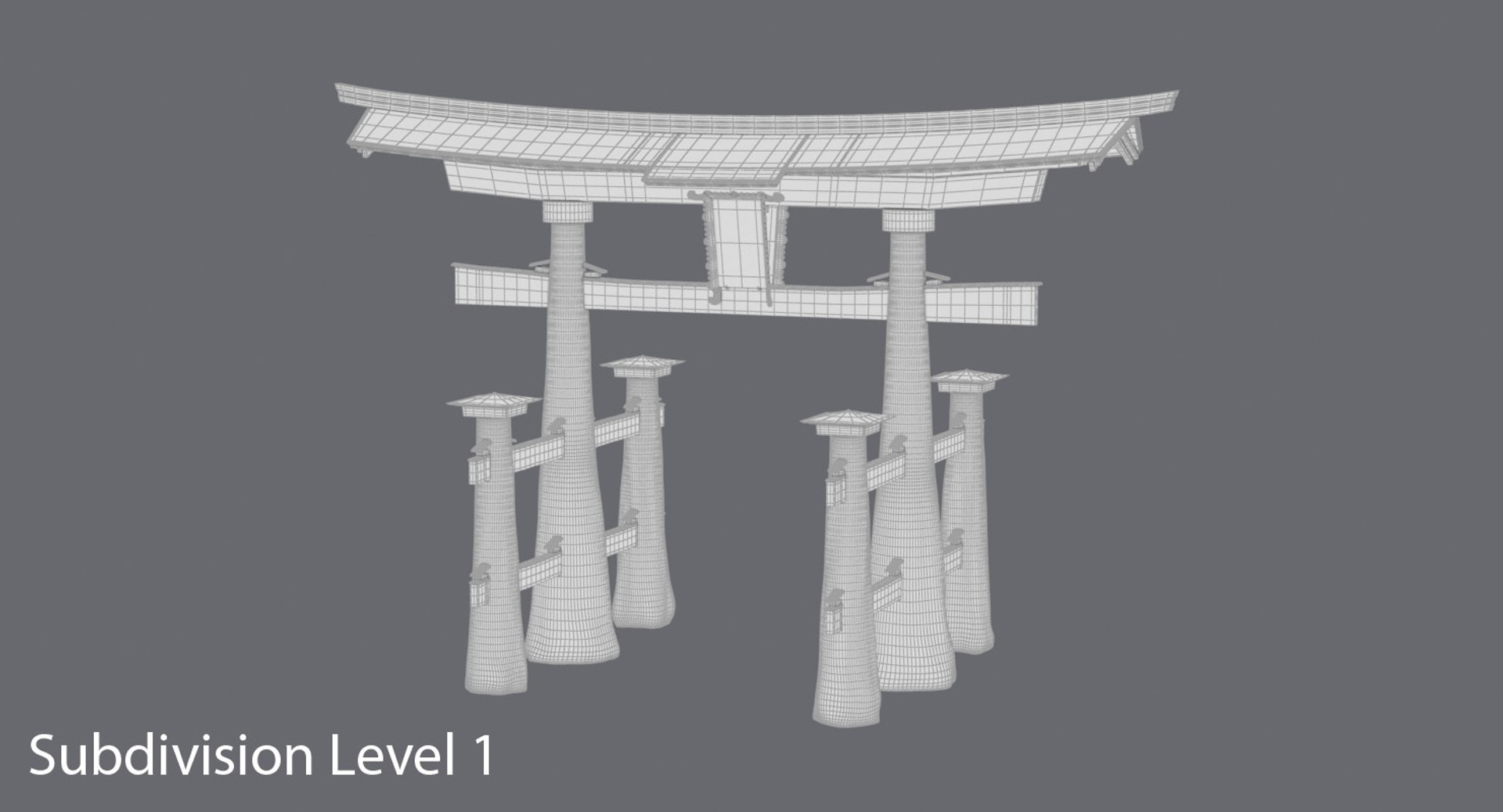 Japanese-temple-gate 3D model - TurboSquid 1193200