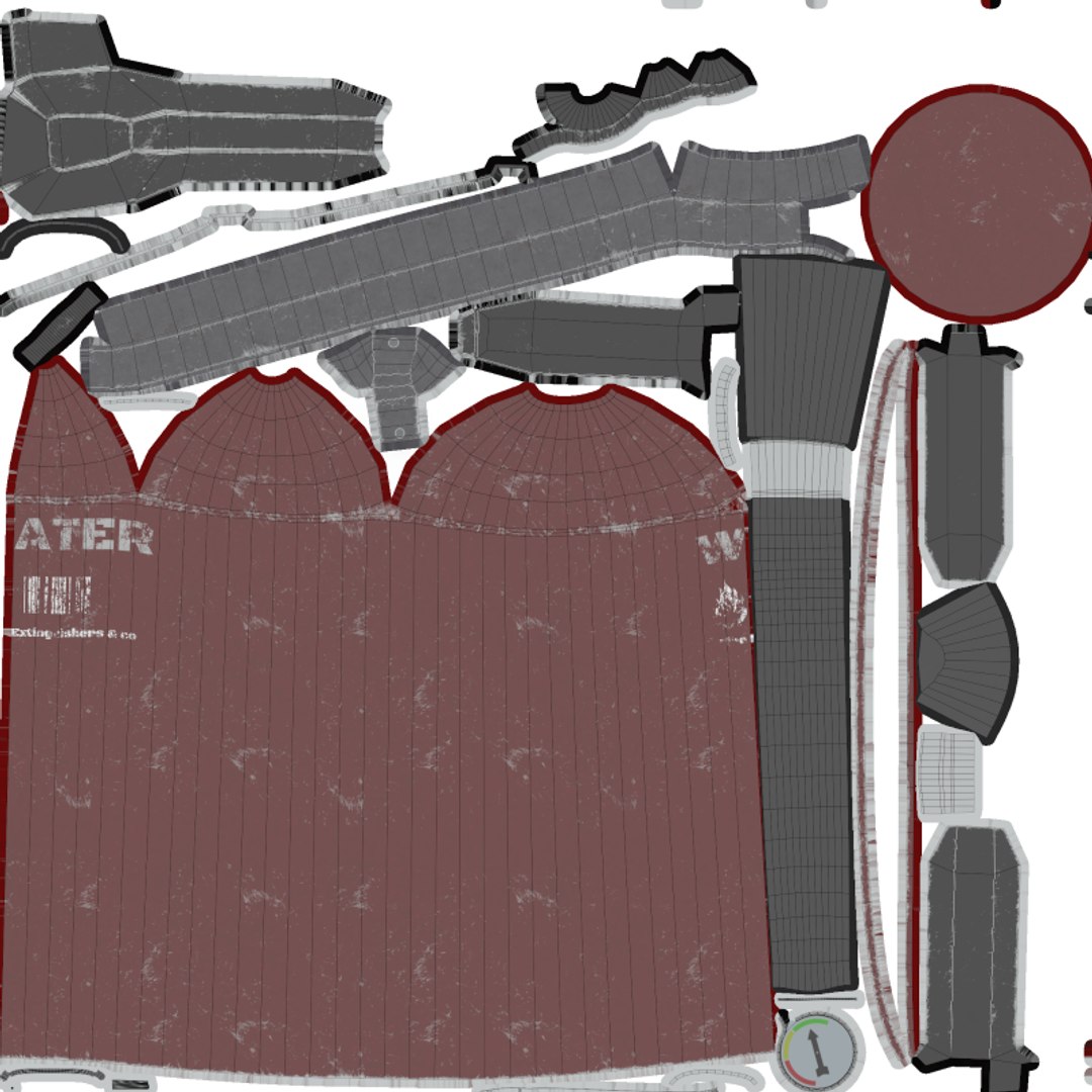 Fire Extinguisher PBR material 2k 3D model - TurboSquid 1985586