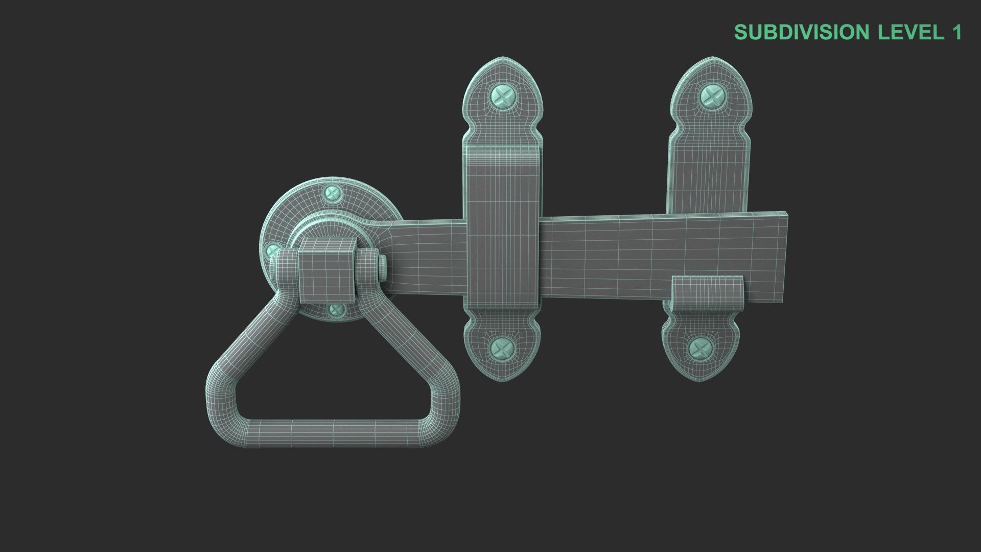Door Latch 3D Model - TurboSquid 2344116