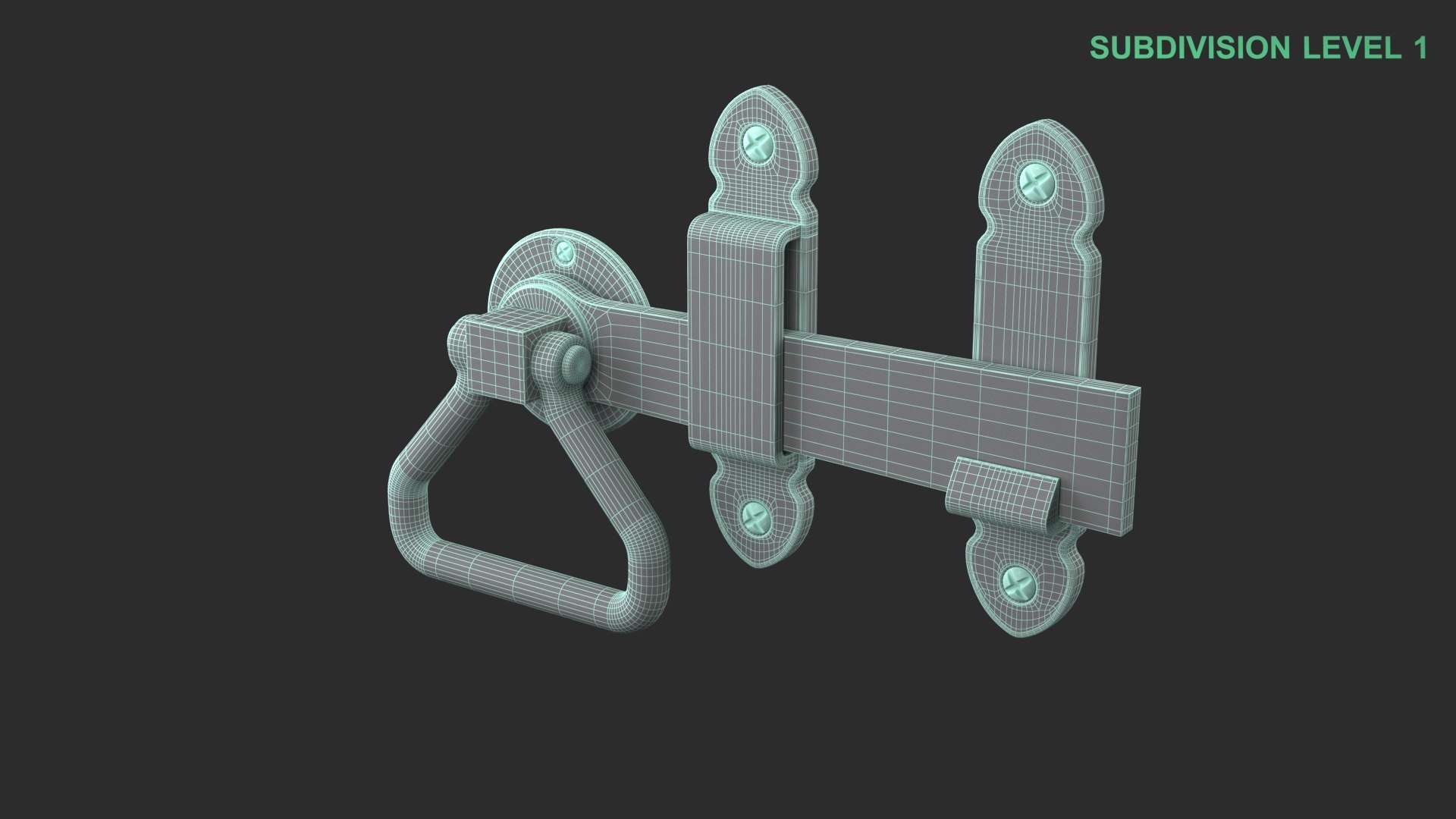 Door Latch 3D Model - TurboSquid 2344116