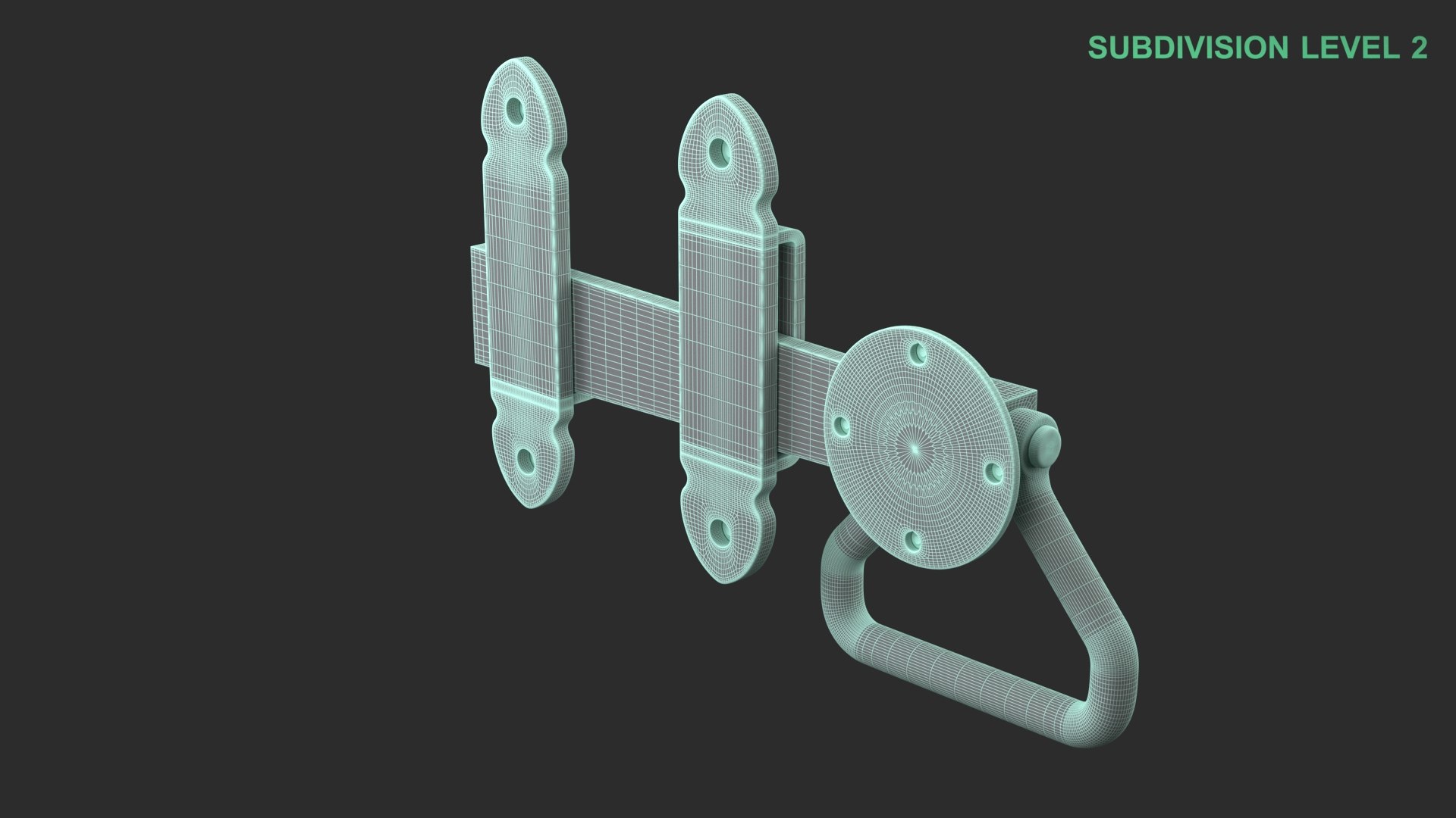Door Latch 3D Model - TurboSquid 2344116