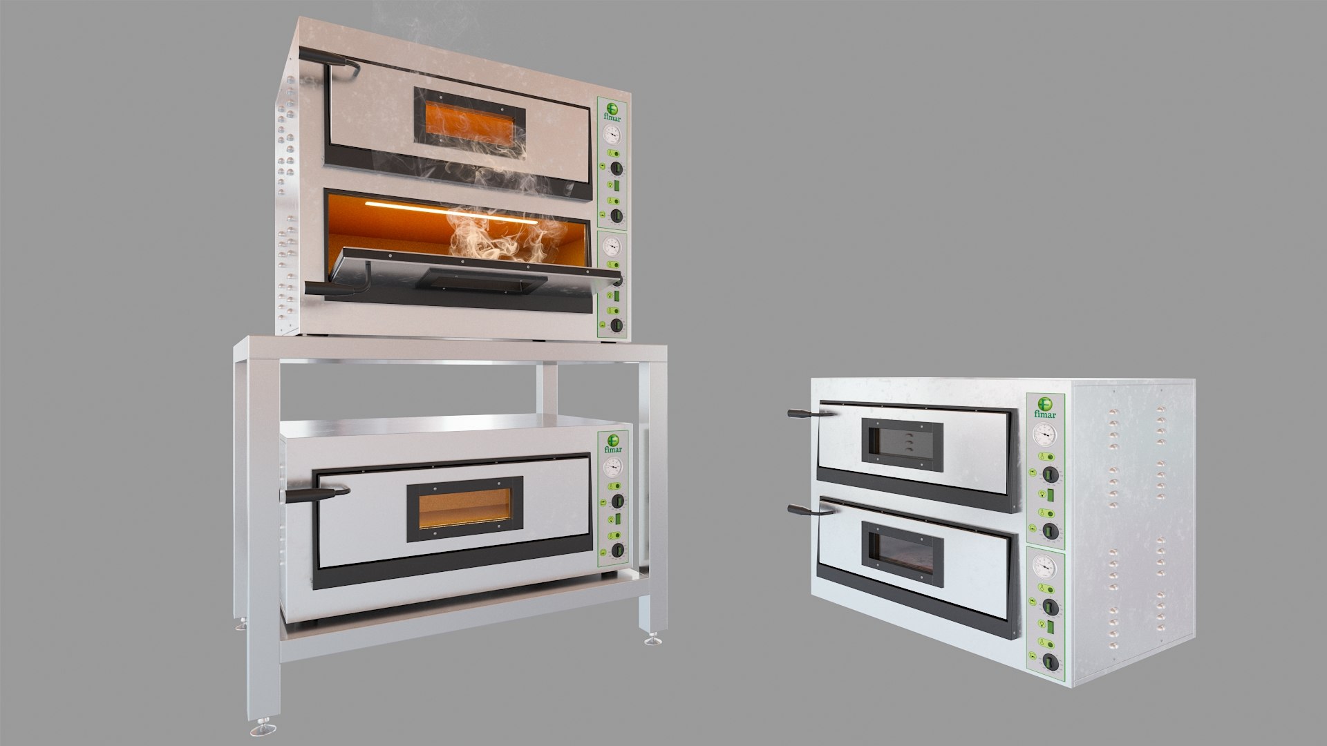 3D Fimar Deck Electric Pizza Oven 3D Model - TurboSquid 2045973