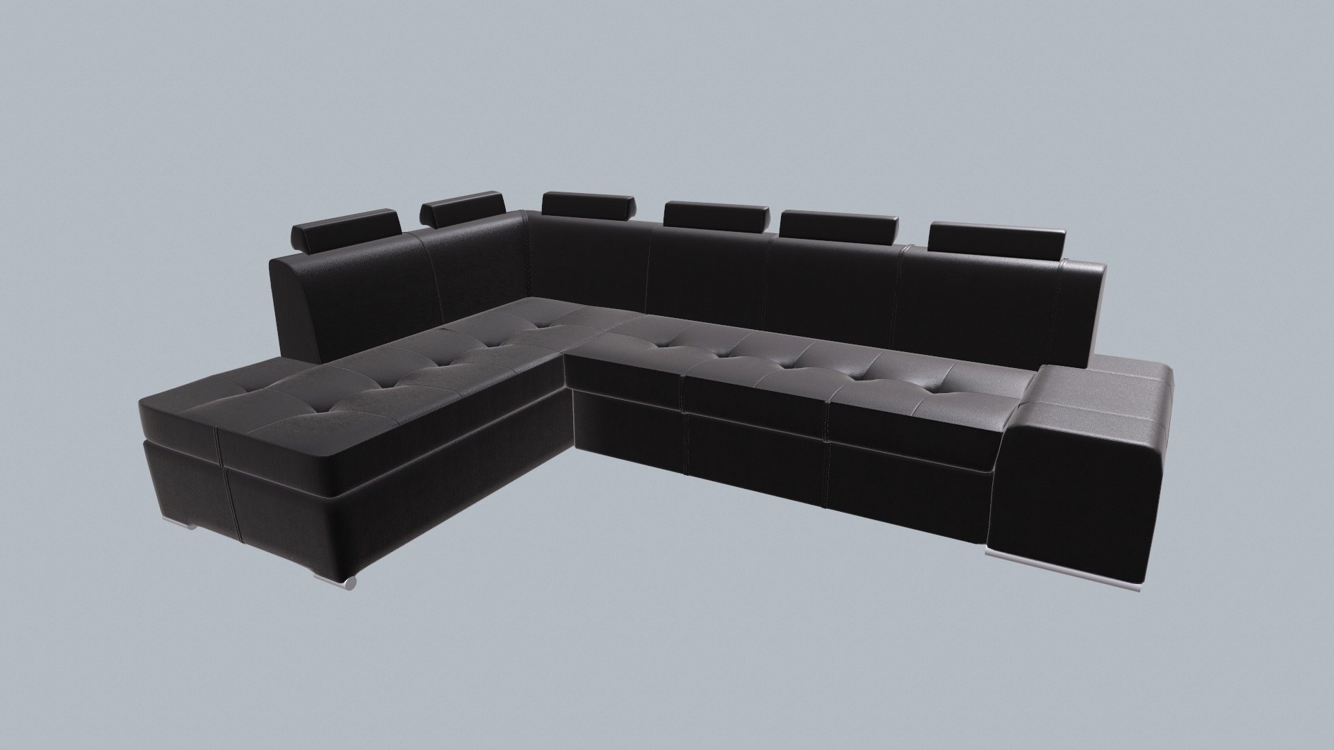 3D Model L Shaped Sofa Set - TurboSquid 2075811