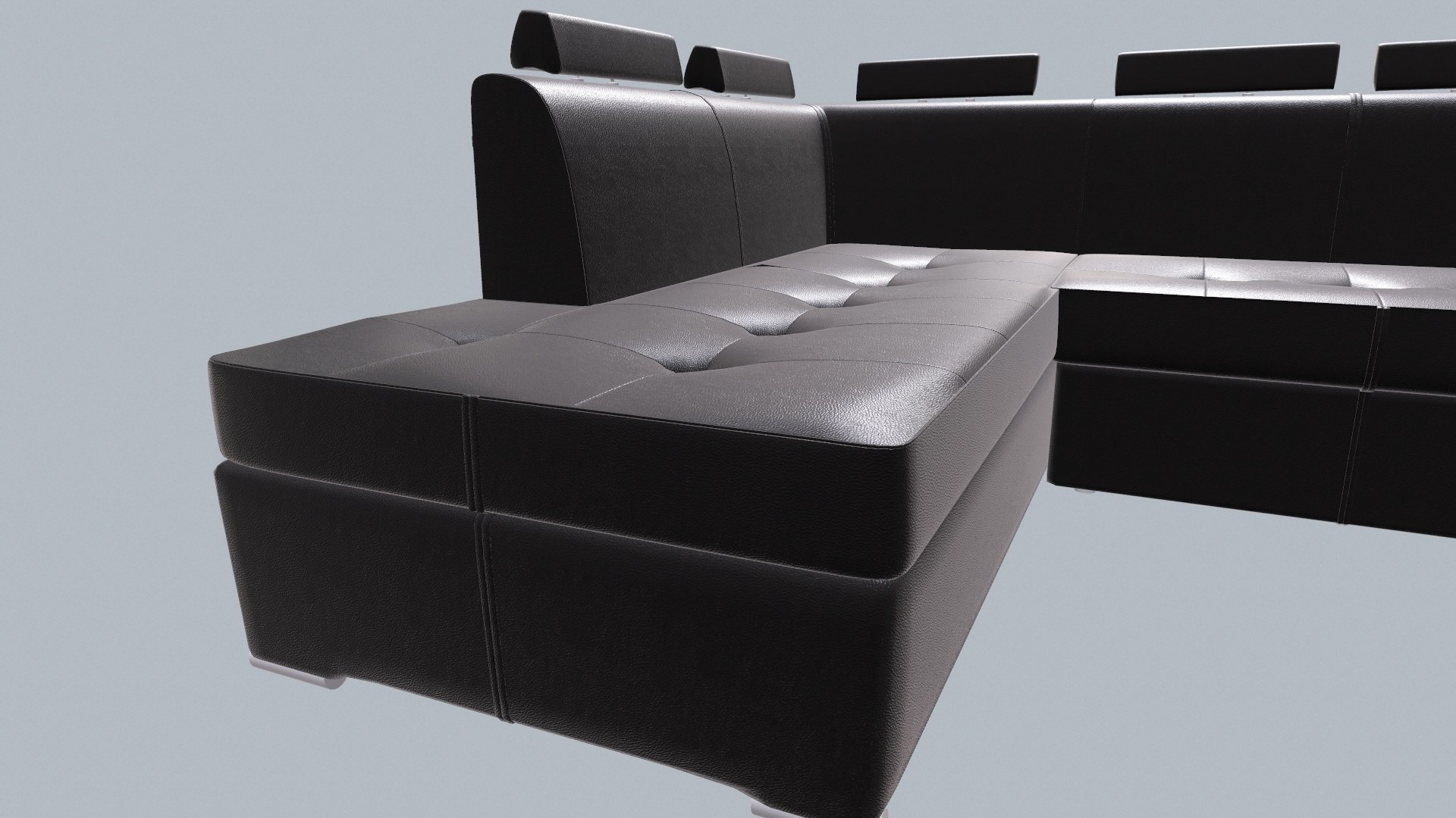 3D Model L Shaped Sofa Set - TurboSquid 2075811