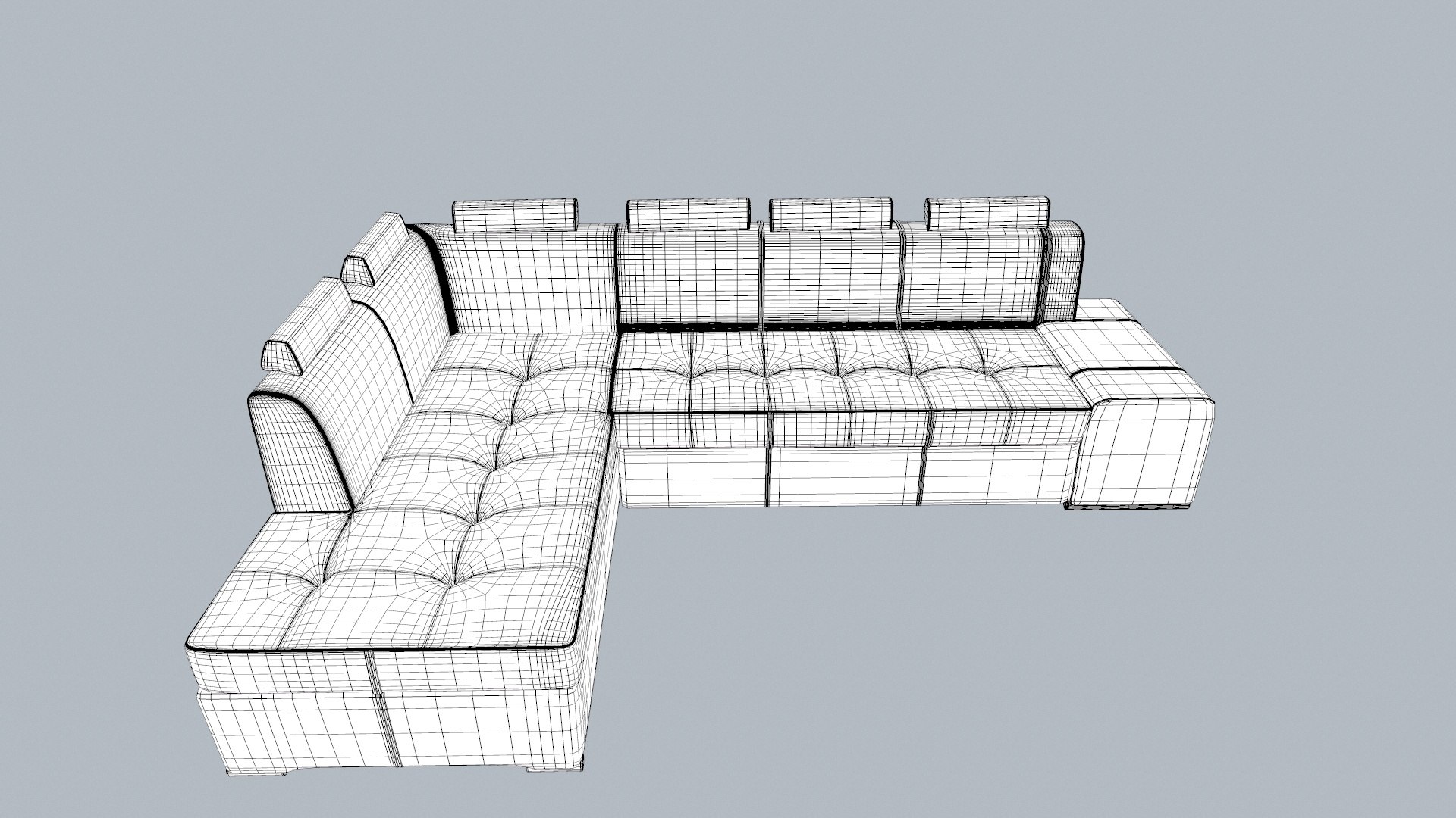 3D Model L Shaped Sofa Set - TurboSquid 2075811