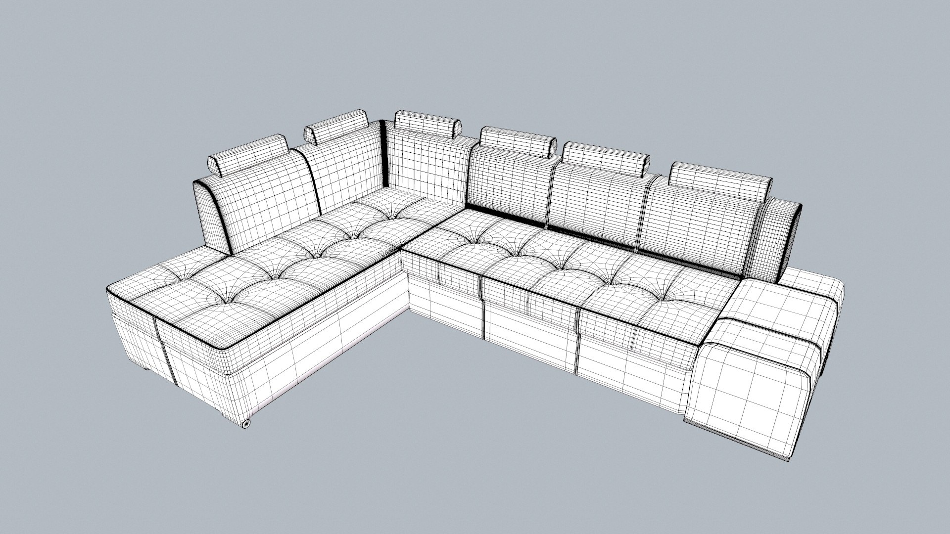 3D Model L Shaped Sofa Set - TurboSquid 2075811