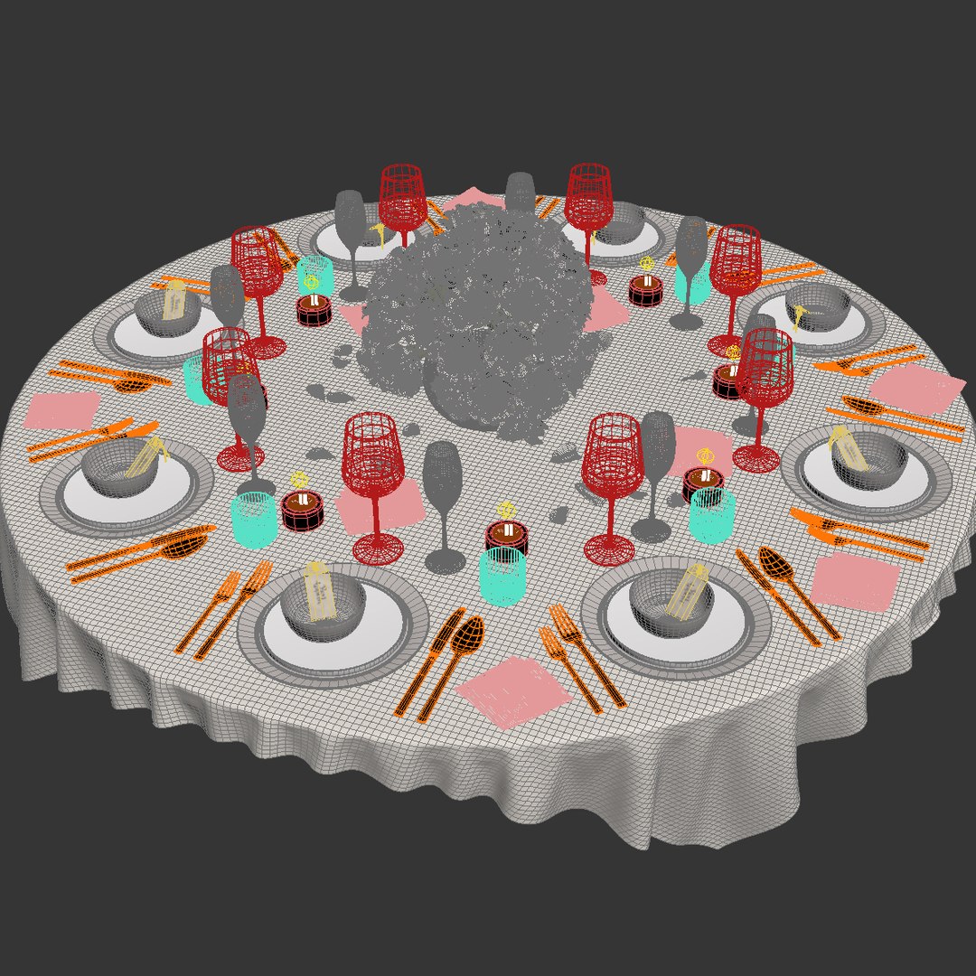 Table Setting 11 Model - TurboSquid 1482268