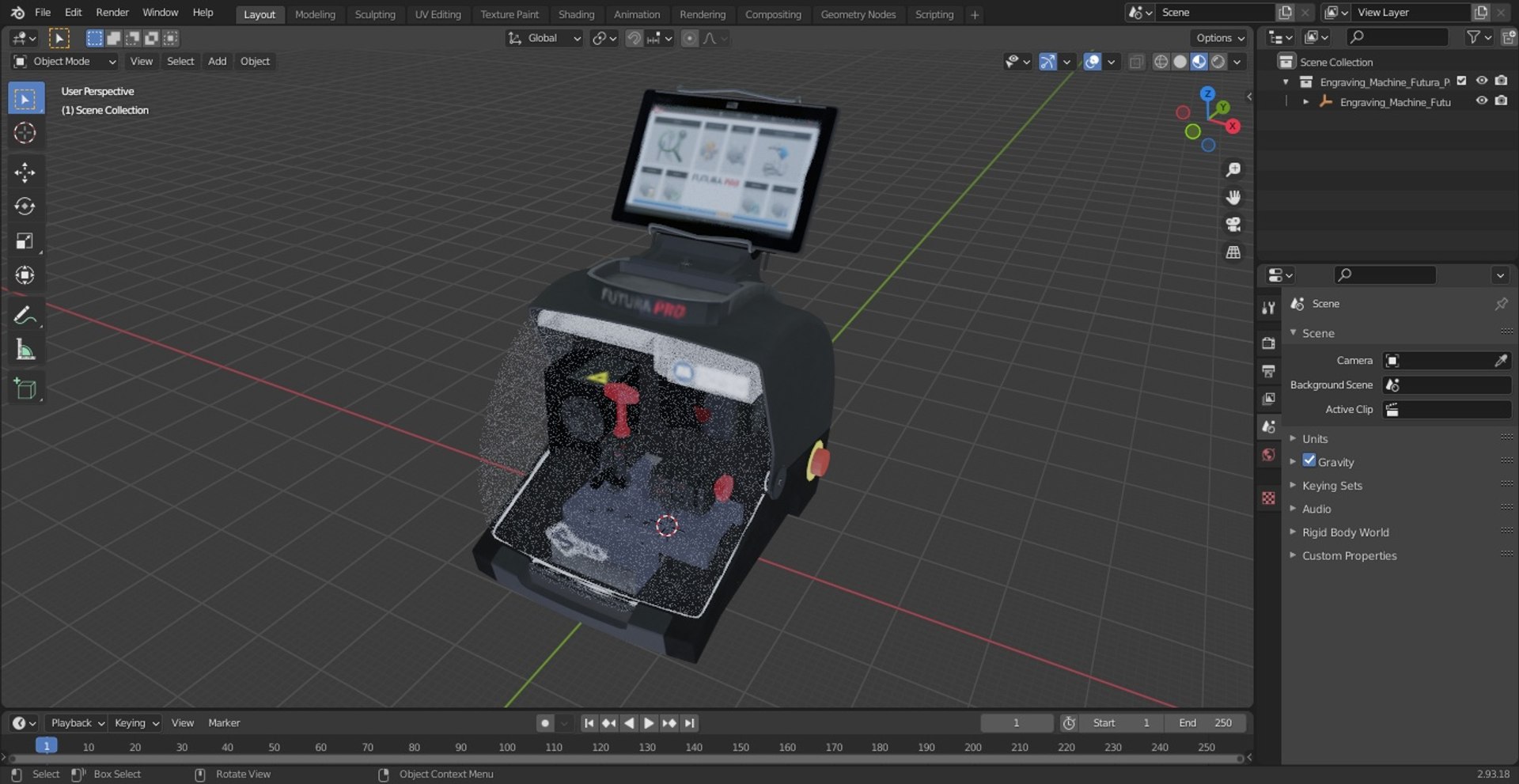 3D model Engraving Machine Futura Pro Silca - TurboSquid 2097585