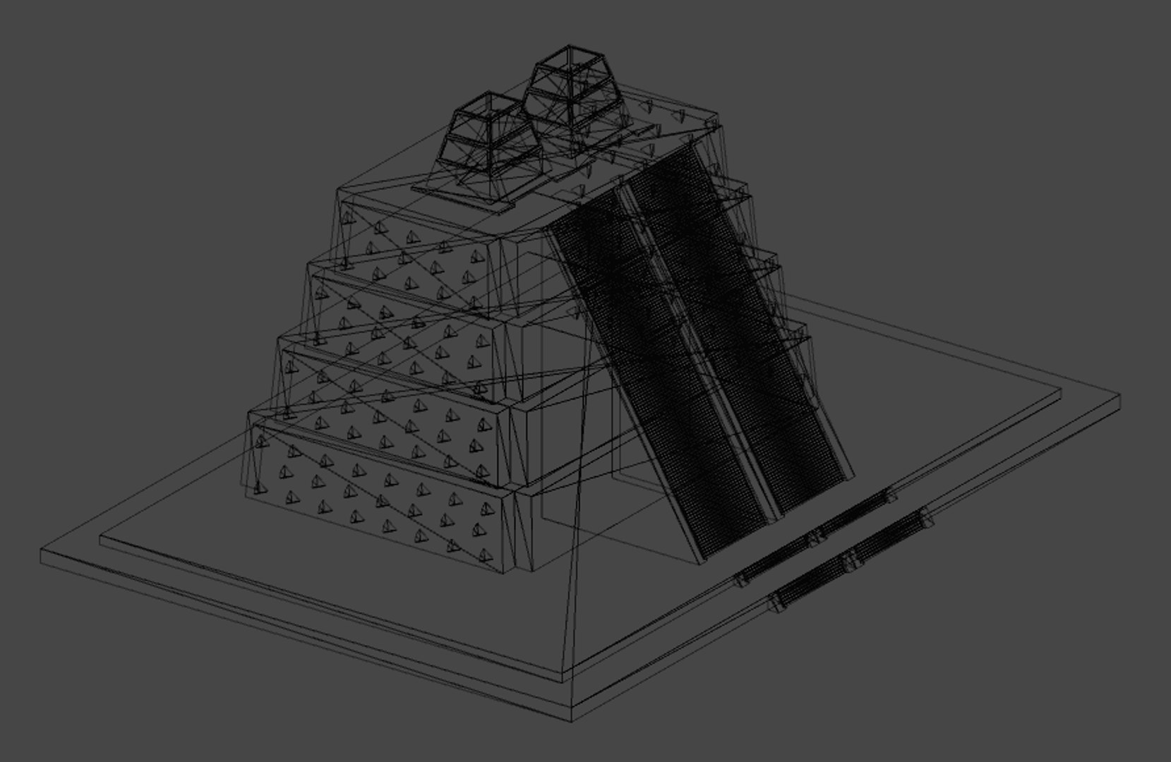 Cartoon Simple Aztec Pyramid 3D - TurboSquid 1516160