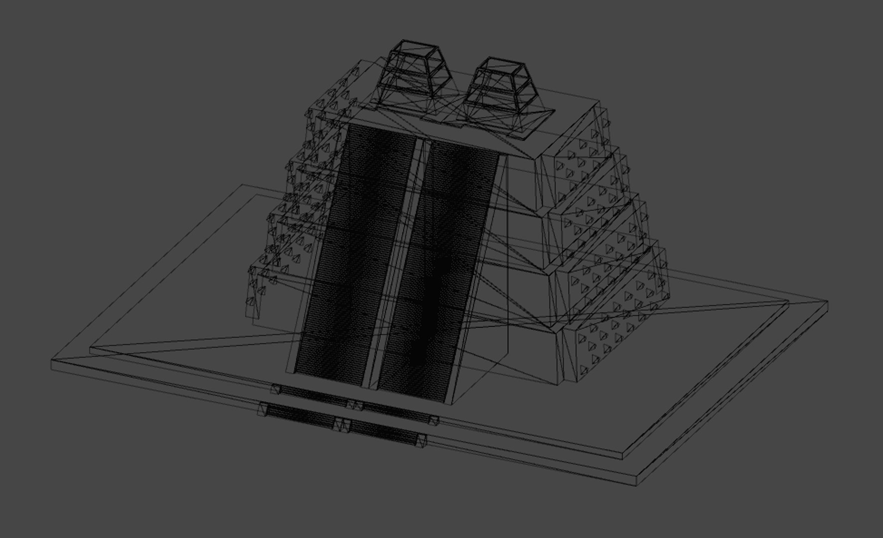 Cartoon Simple Aztec Pyramid 3D - TurboSquid 1516160
