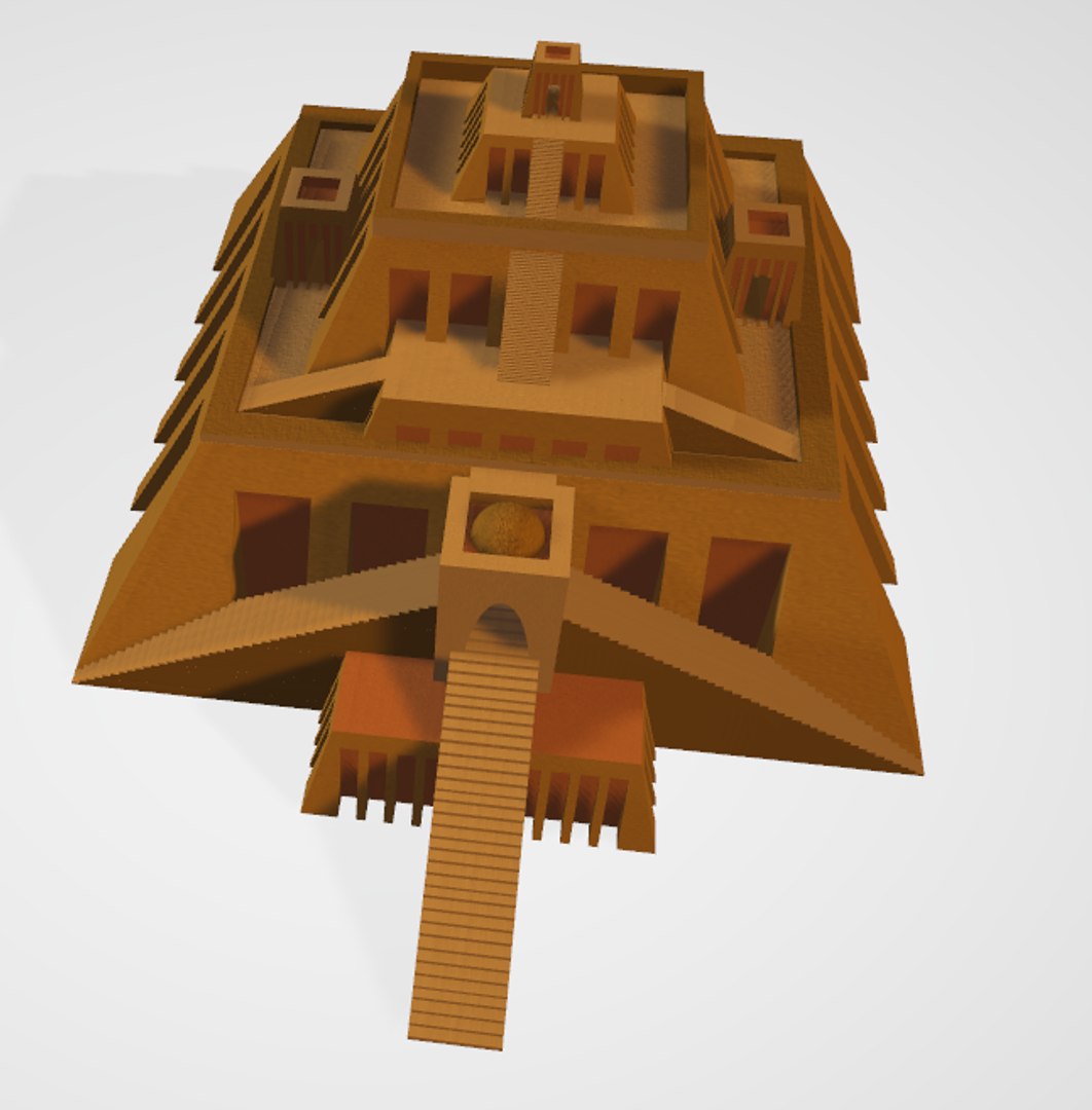 Ziggurat Ur Model - TurboSquid 1491606