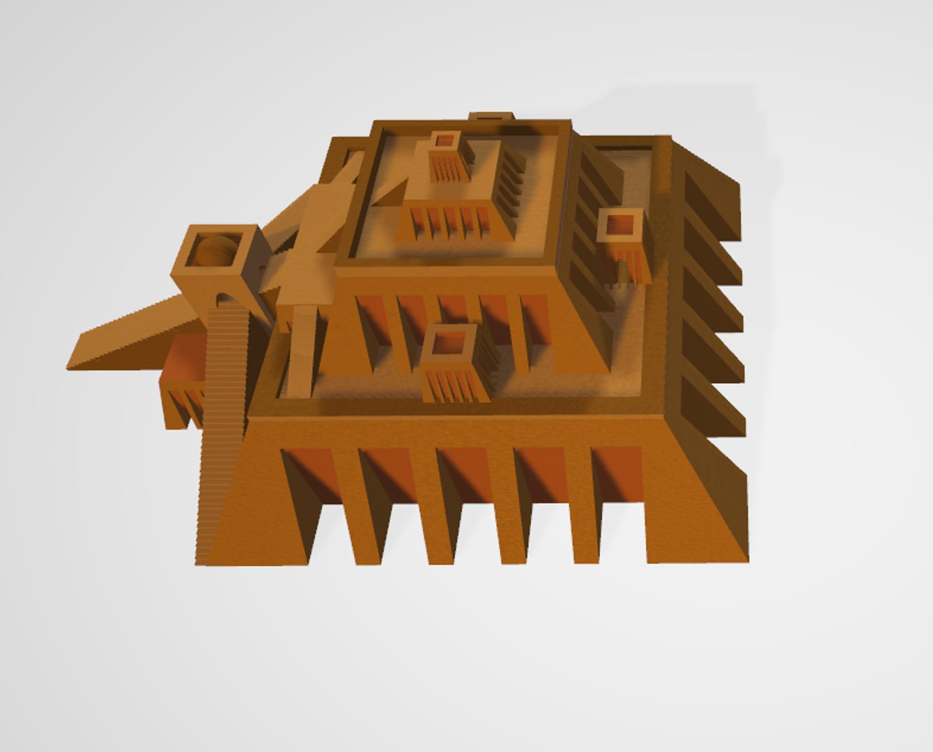 Ziggurat Ur Model - TurboSquid 1491606