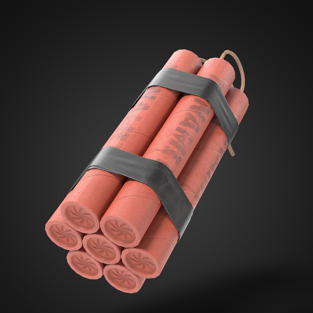 3D Dynamite Bomb Explosive - TurboSquid 1631659