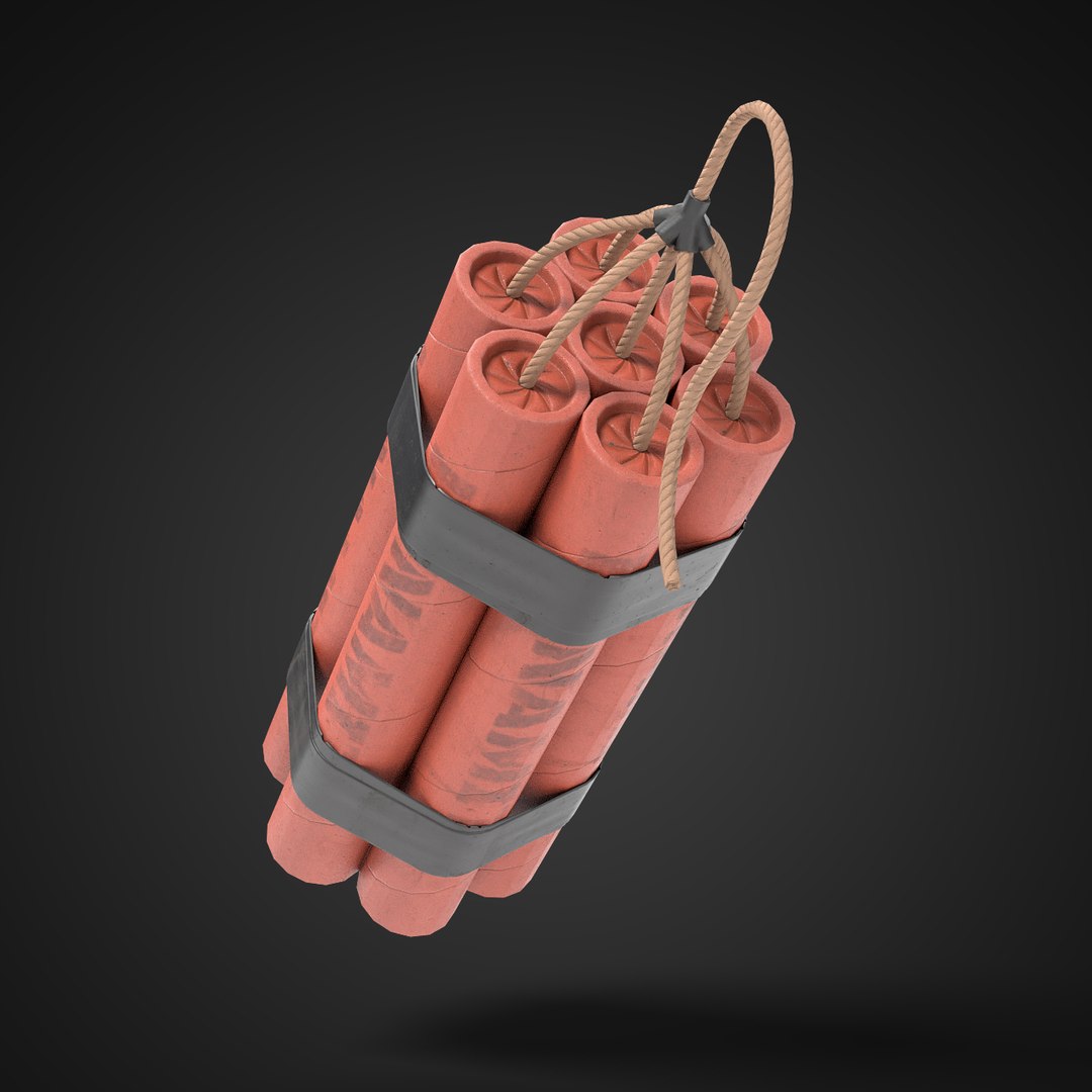 3D Dynamite Bomb Explosive - TurboSquid 1631659
