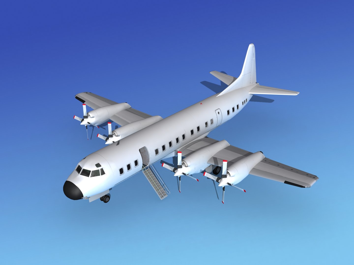 propellers electra lockheed 3d max