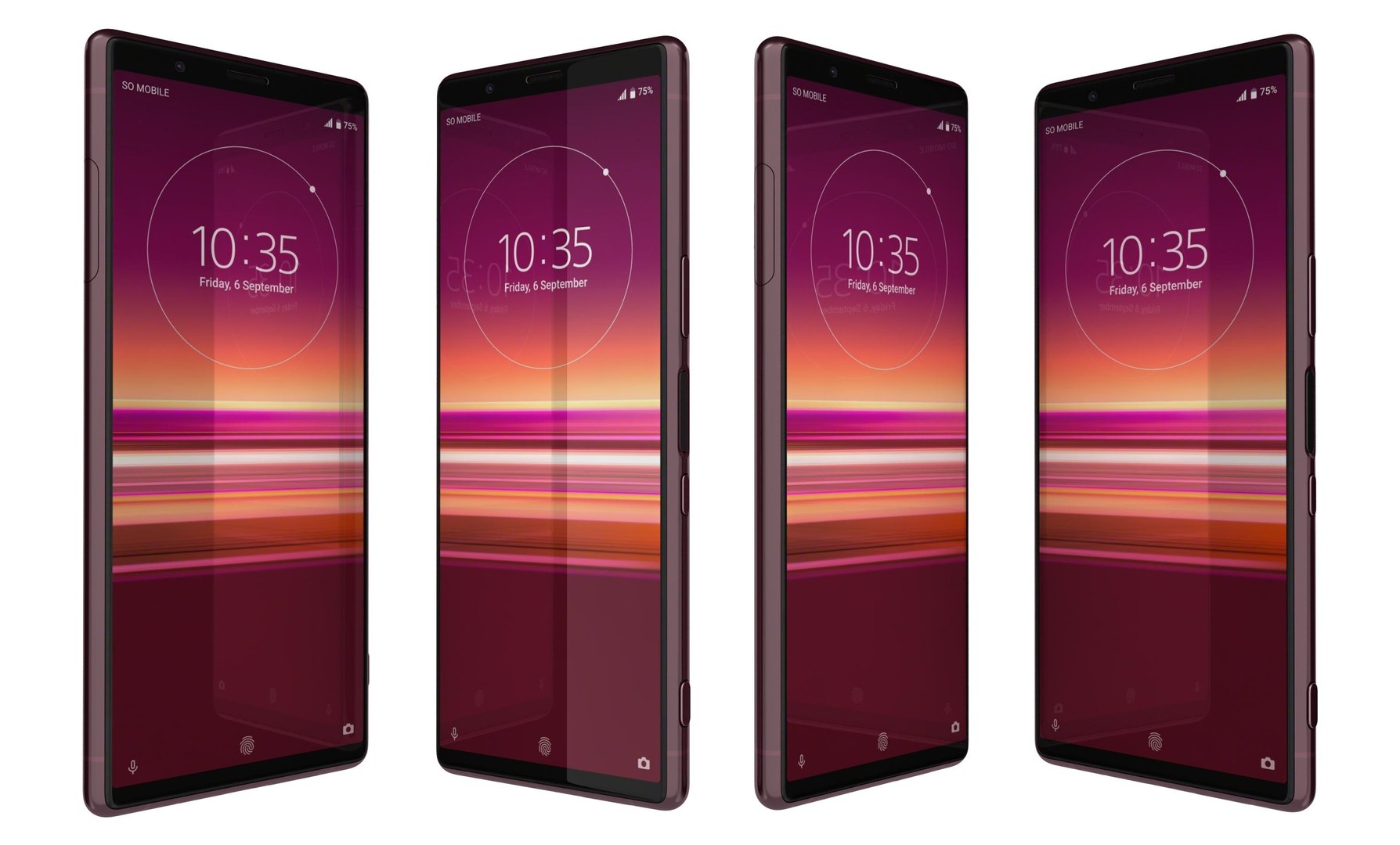 3D Sony Xperia 5 Red Model - TurboSquid 1601084