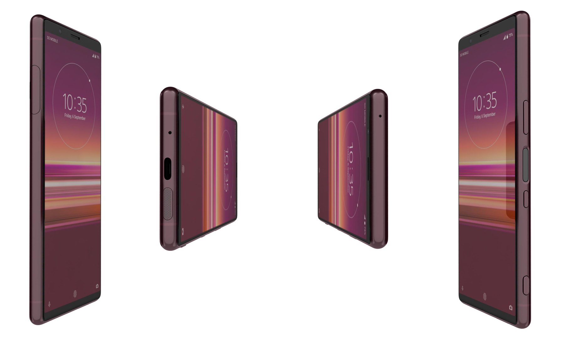 3D Sony Xperia 5 Red Model - TurboSquid 1601084