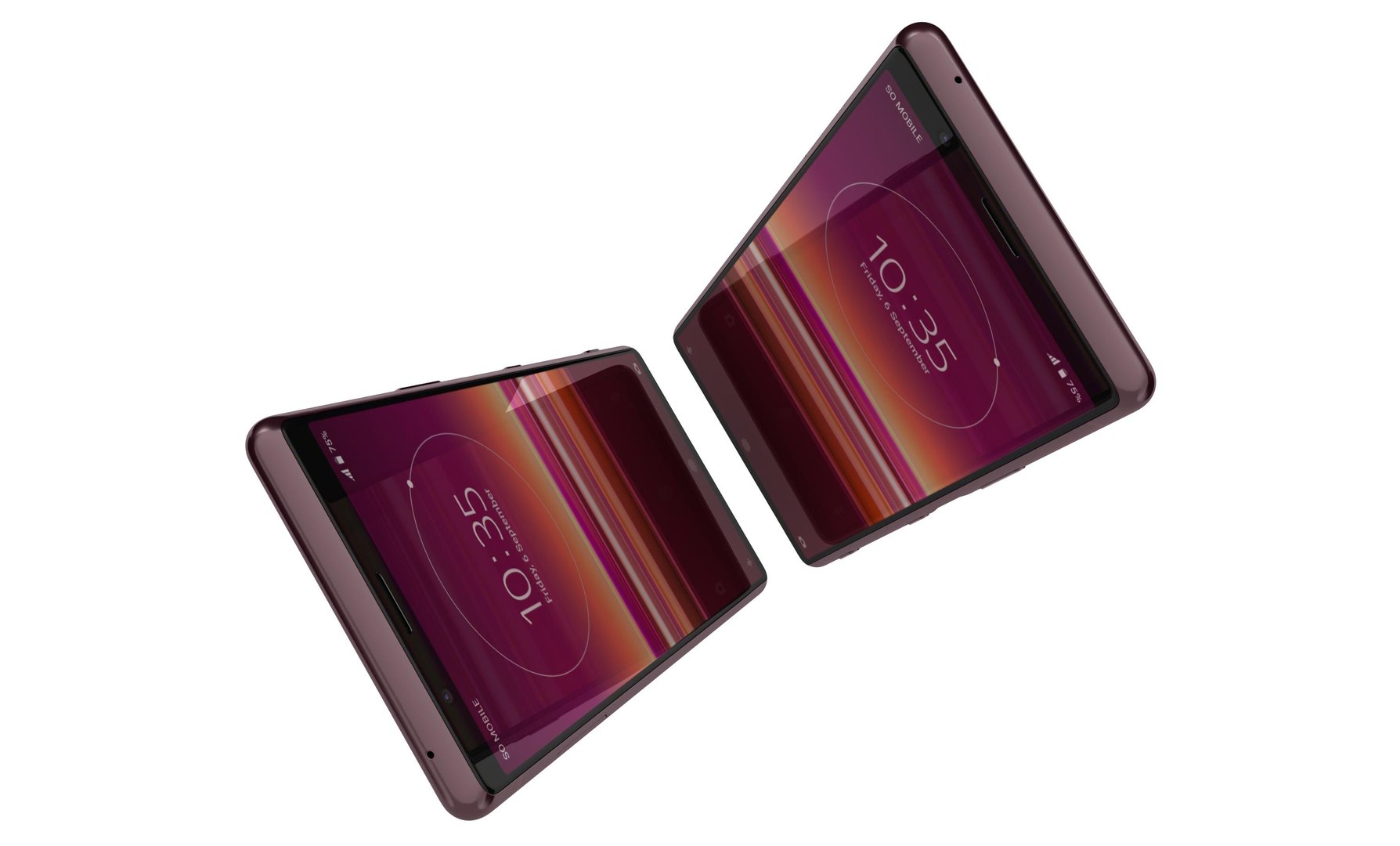 3D Sony Xperia 5 Red Model - TurboSquid 1601084