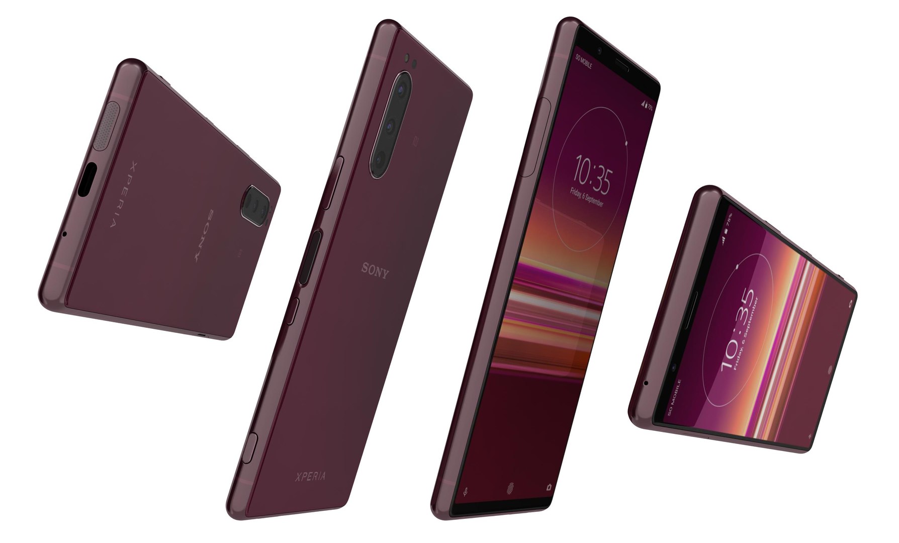 3D Sony Xperia 5 Red Model - TurboSquid 1601084