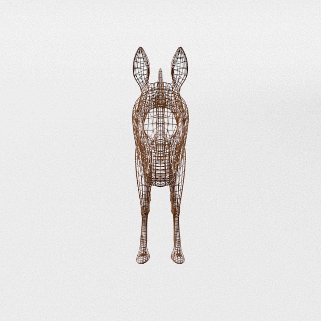 Brown Donkey Model - TurboSquid 1323491