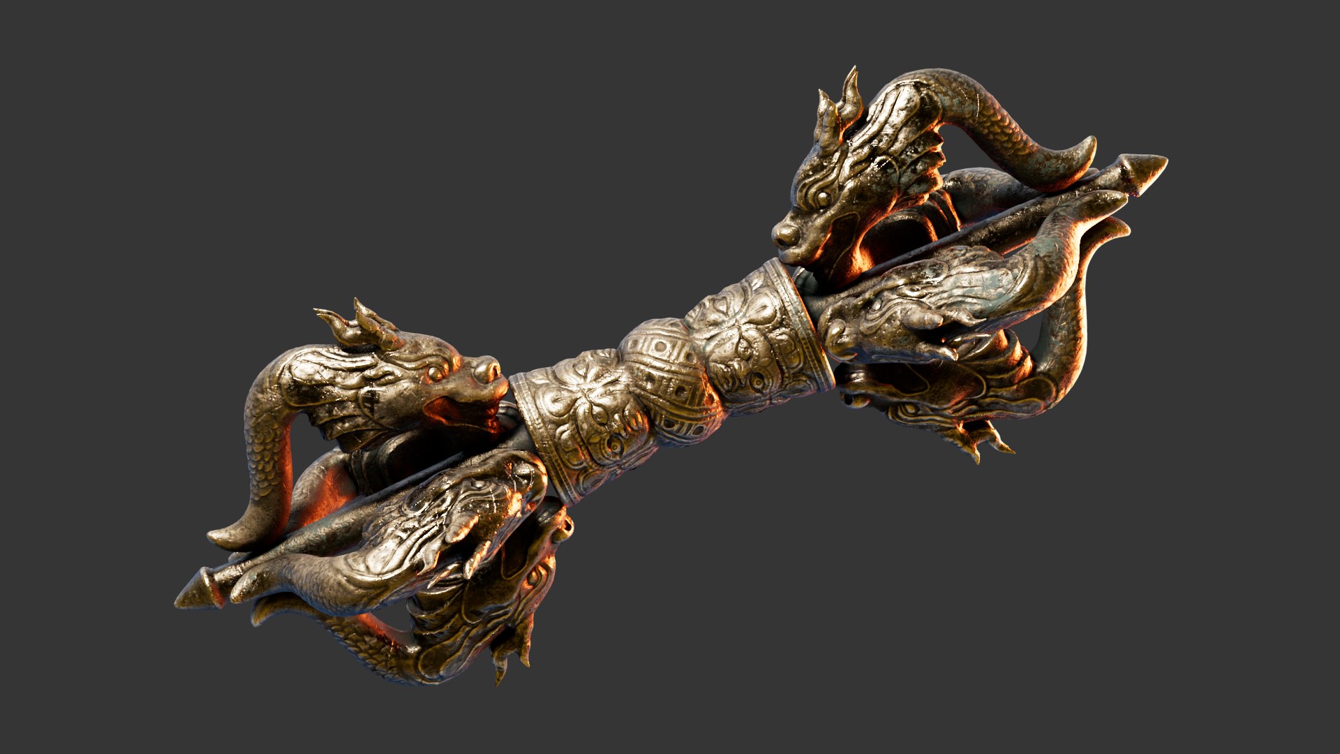 3D Vajra Dorje Relic - TurboSquid 2454953