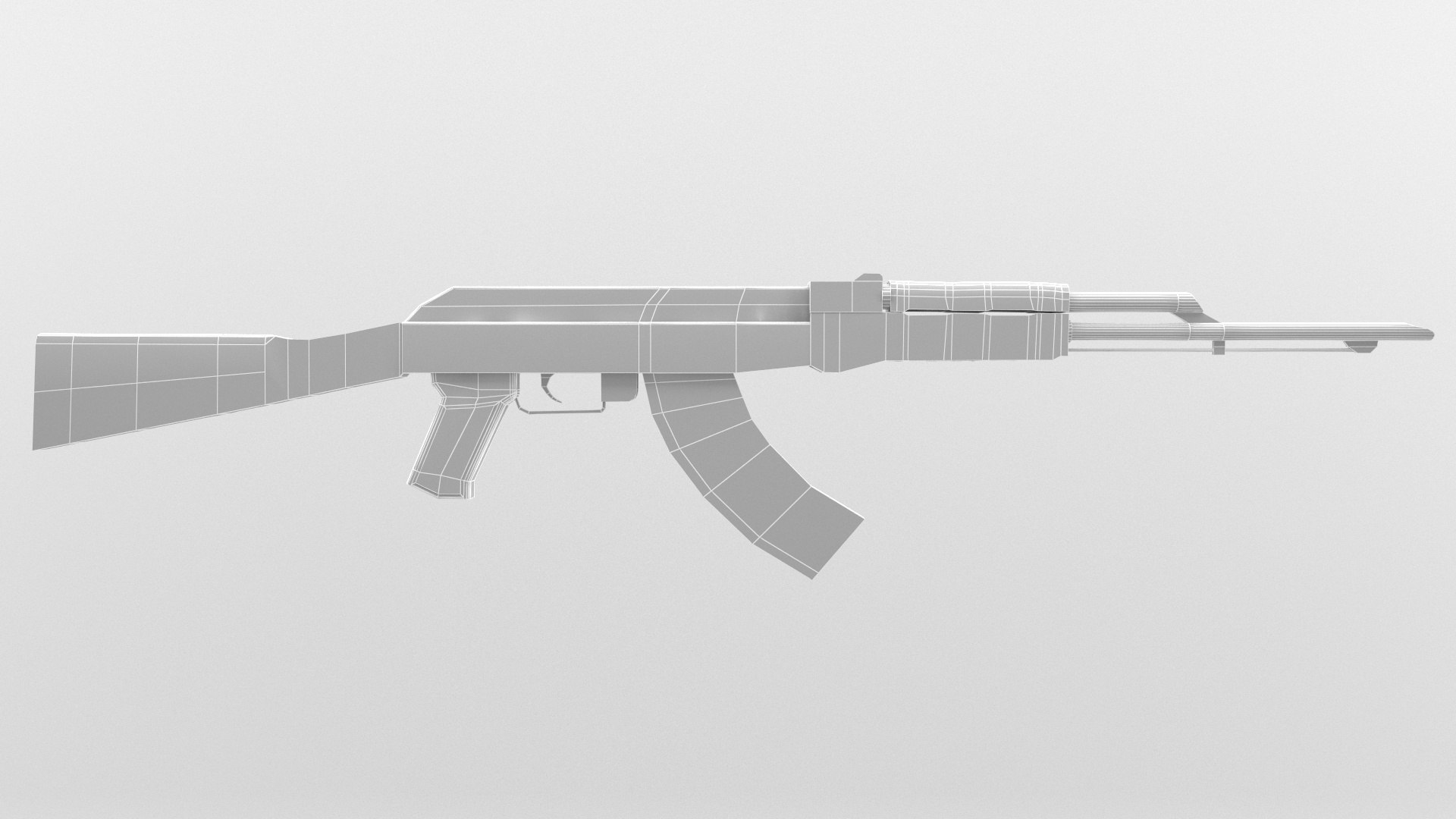 Assault Rifle AKM Model - TurboSquid 2046203