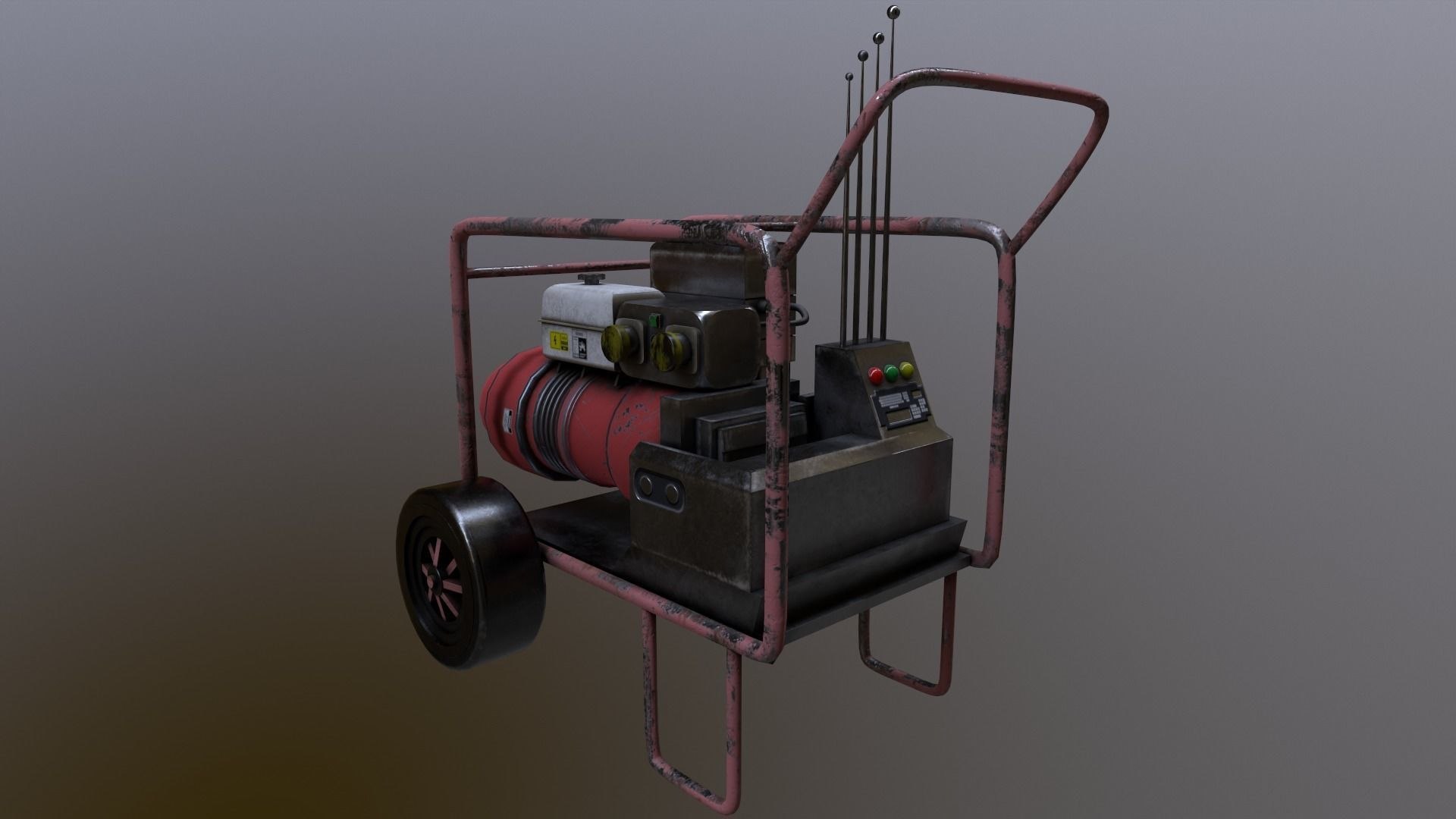 3D Generator Game Ready Low Poly PBR 3D Model model - TurboSquid 2183109