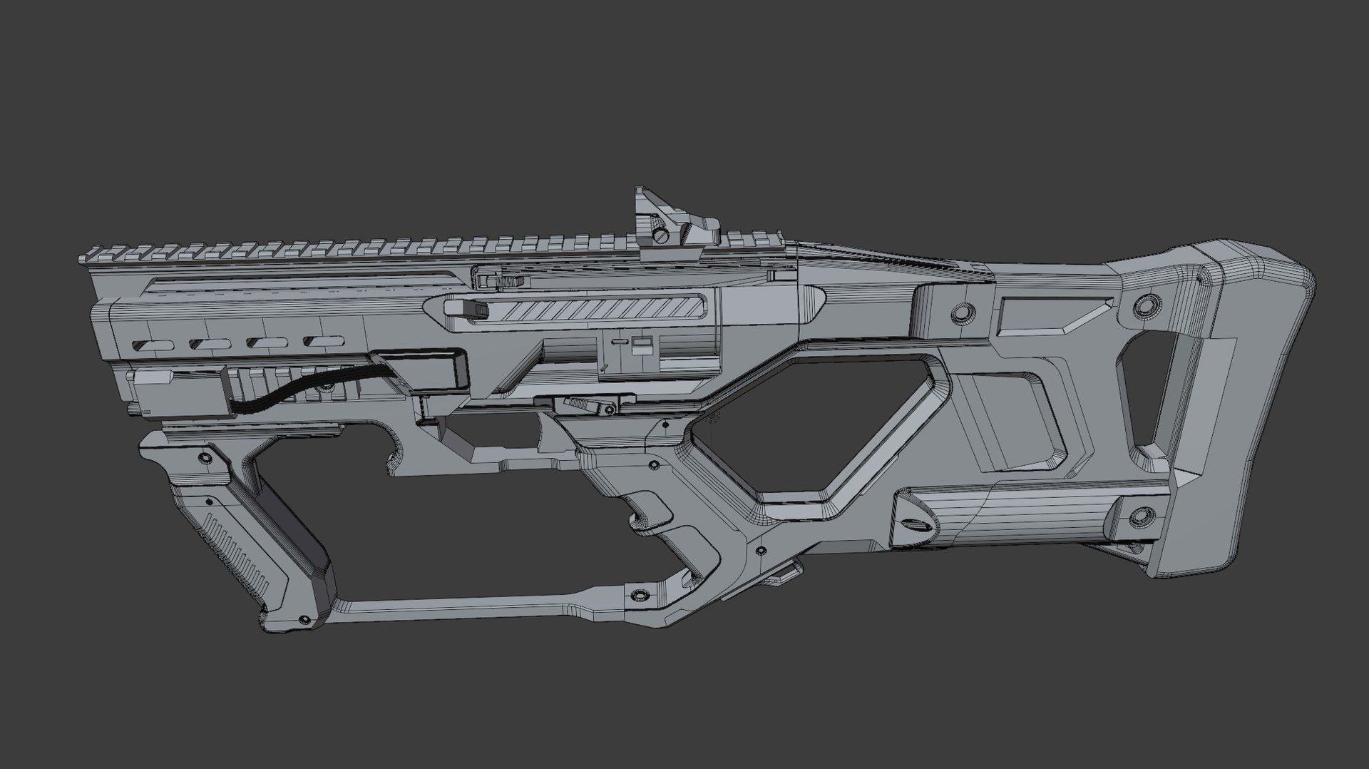 Concept Sci Fi Weapon 3D Model - TurboSquid 1730504